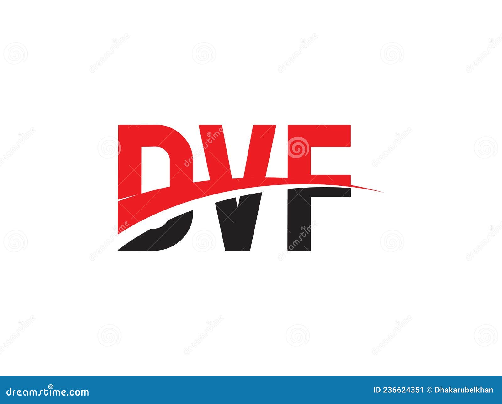 Illustration Du Vecteur De Conception Du Logo Initial De La Lettre Dvf ...