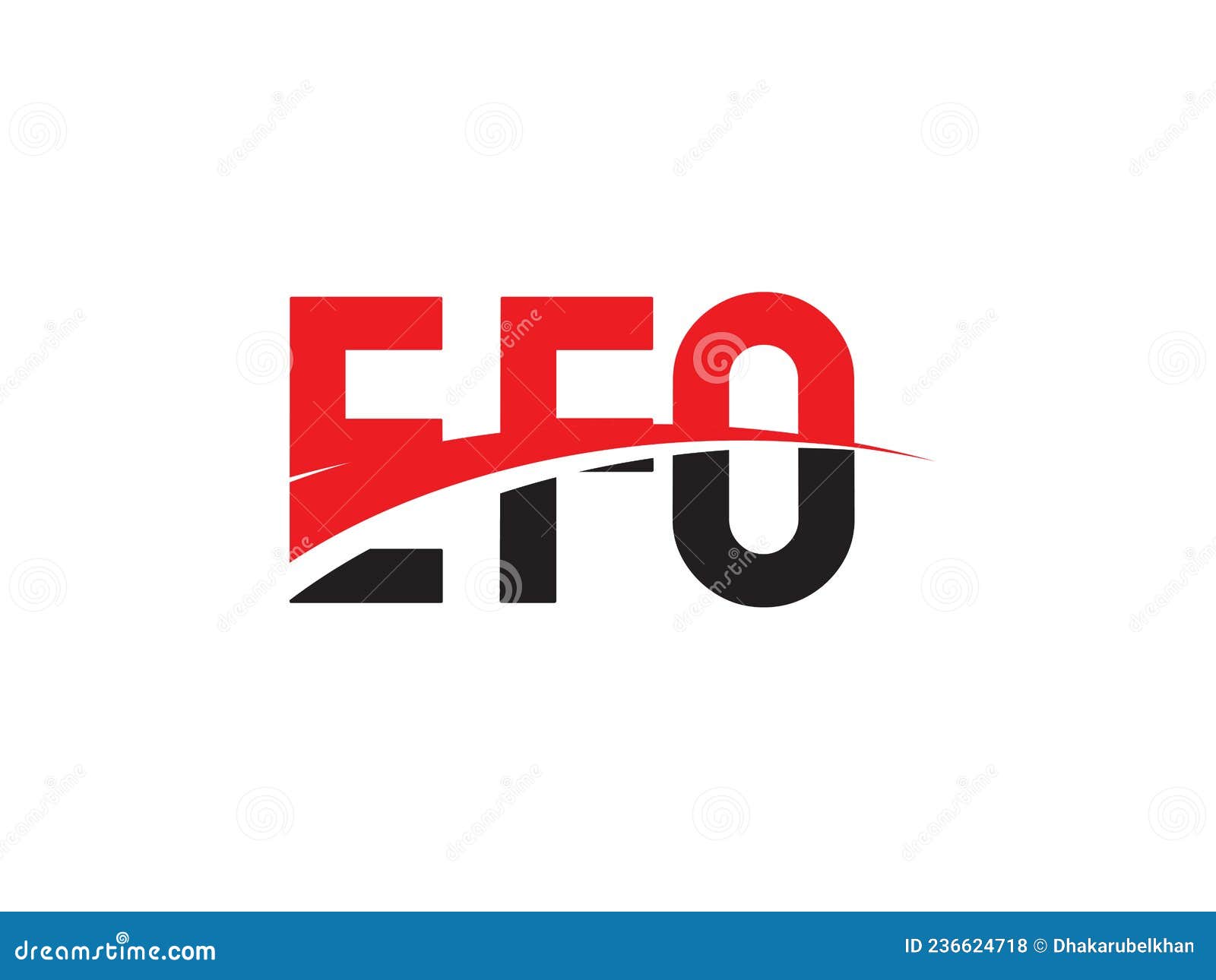 Illustration Du Vecteur De Conception Du Logo Initial De La Lettre Efo ...