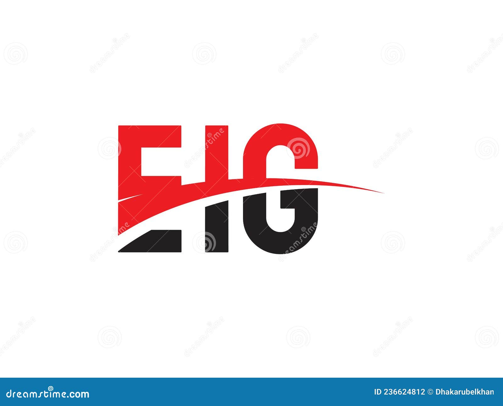 Illustration Du Vecteur De Conception Du Logo Initial De La Lettre Eig ...