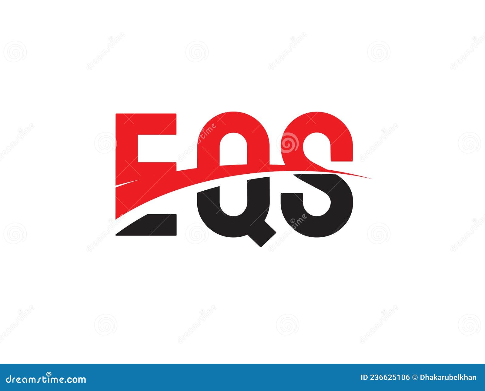 Illustration Du Vecteur De Conception Du Logo Initial De La Lettre Eqs ...