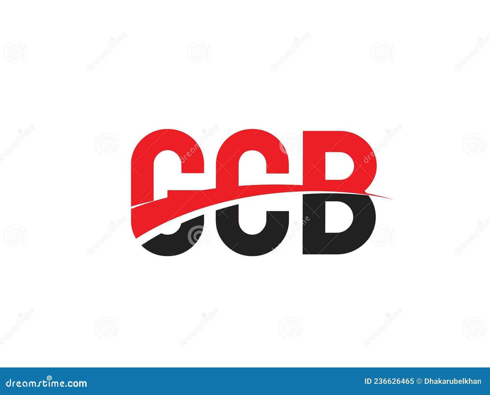 Illustration Du Vecteur De Conception Du Logo Initial De La Lettre Gcb ...