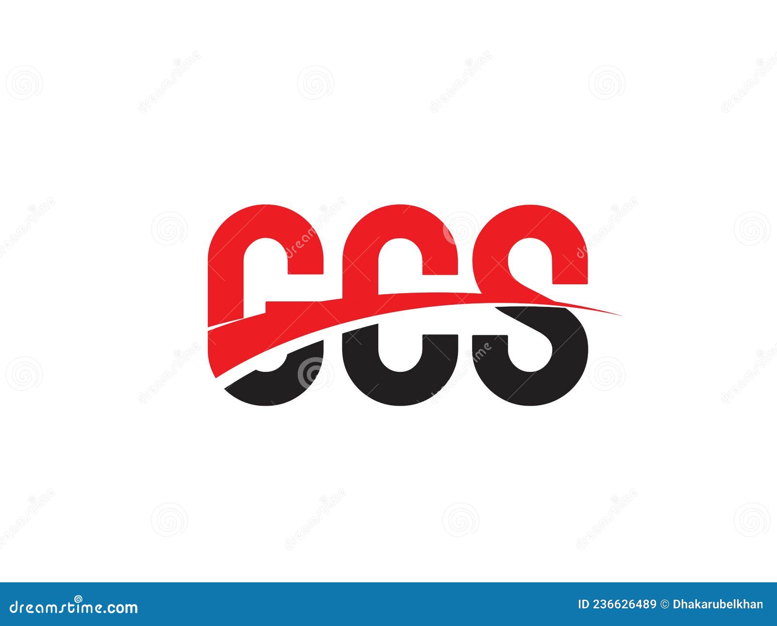 Illustration Du Vecteur De Conception Du Logo Initial De La Lettre Gcs ...