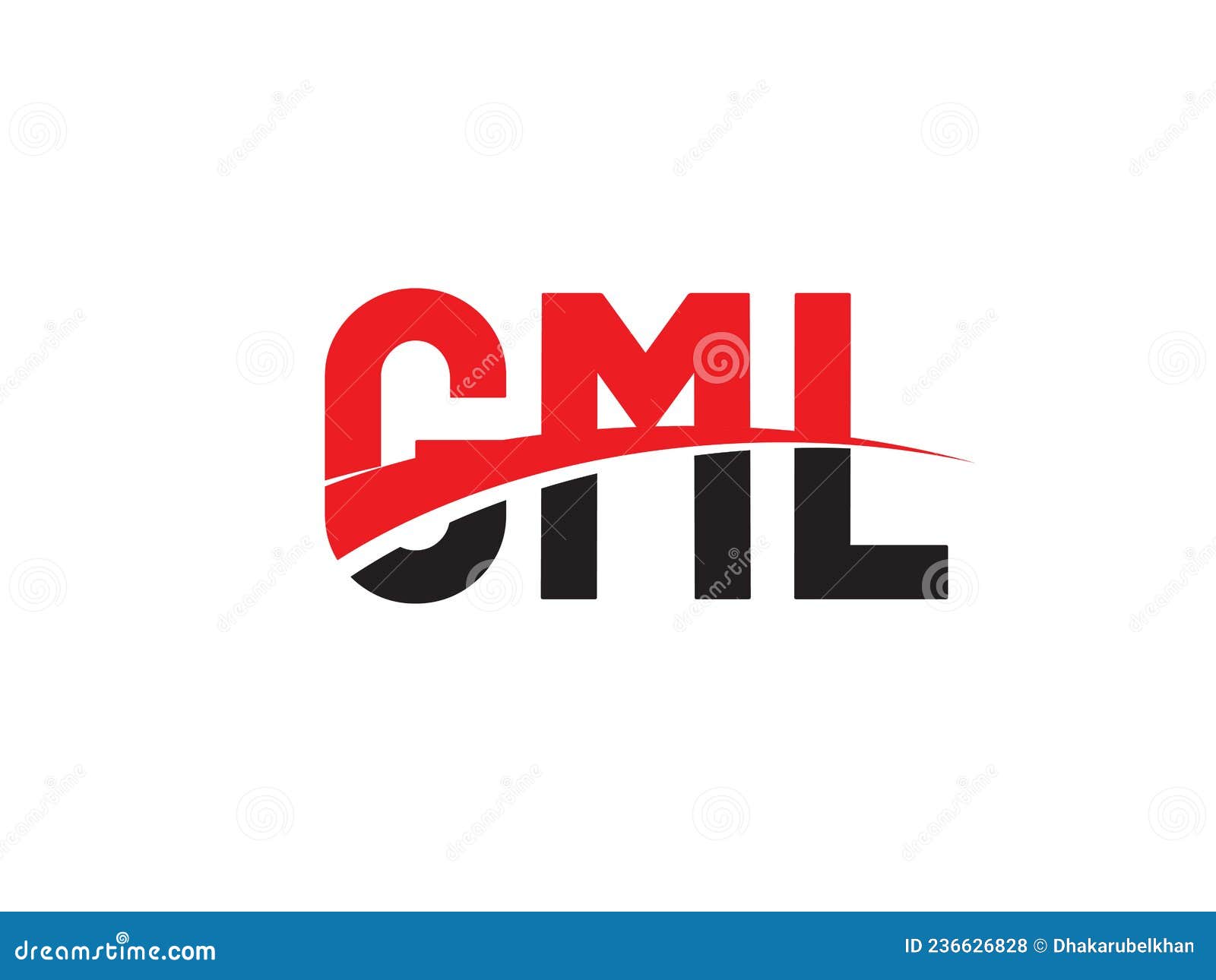 Illustration Du Vecteur De Conception Du Logo Initial De La Lettre Gml ...