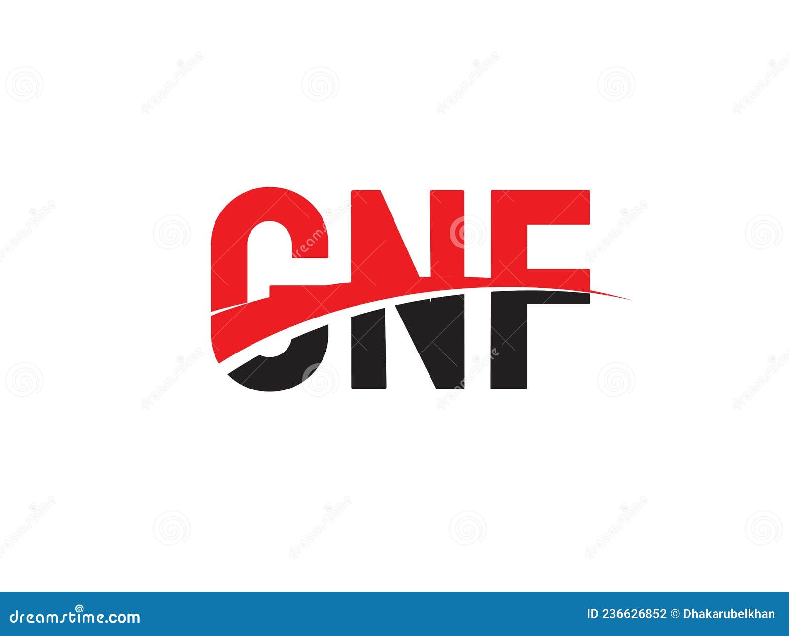 Illustration Du Vecteur De Conception Du Logo Initial De La Lettre Gnf ...