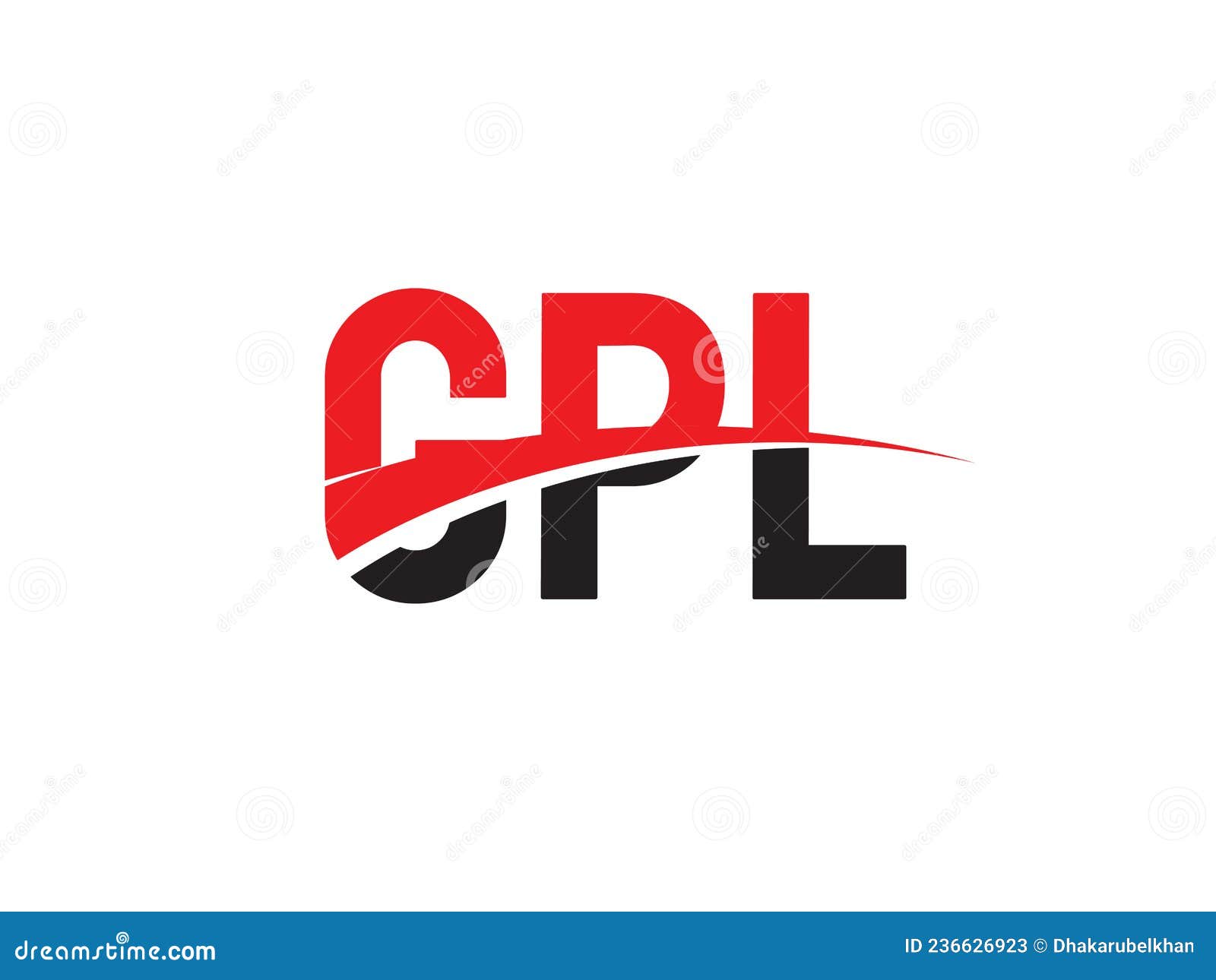 Illustration Du Vecteur De Conception Du Logo Initial De La Lettre Gpl ...