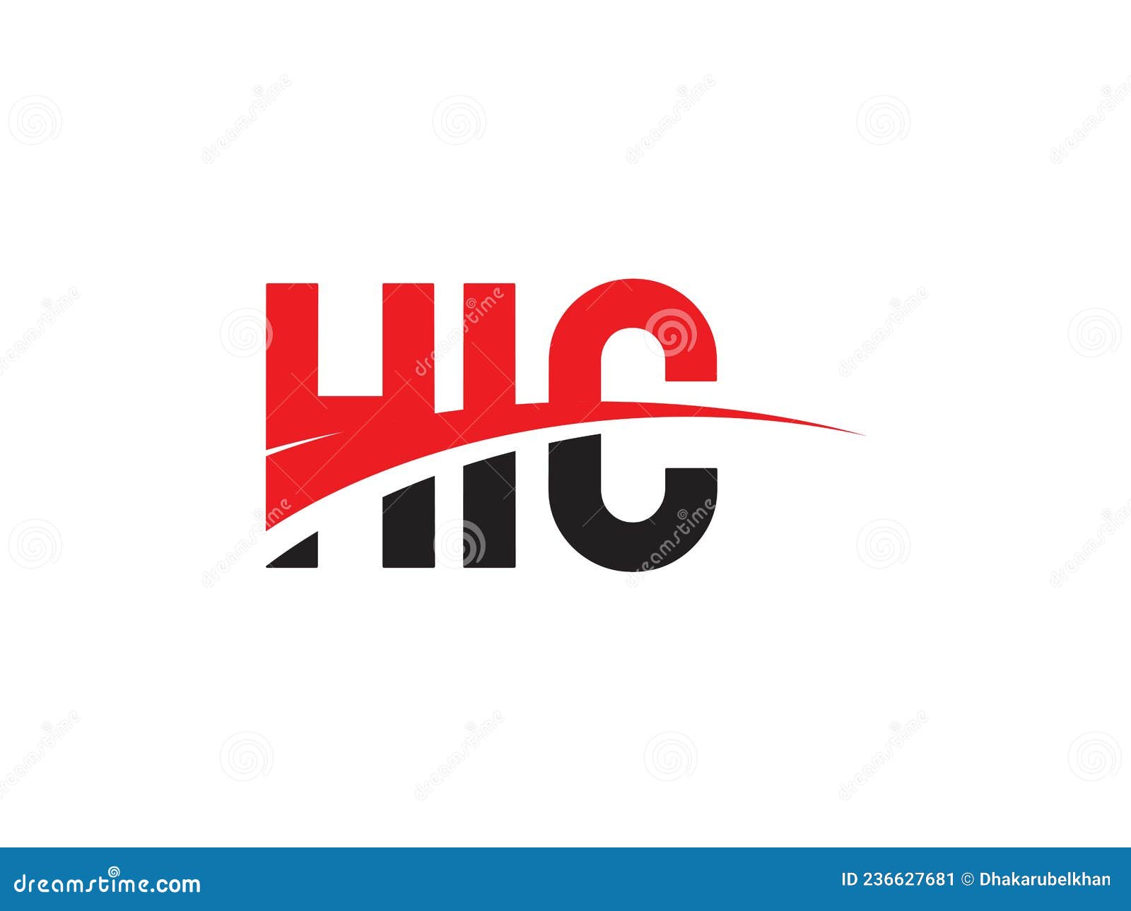 Illustration Du Vecteur De Conception Du Logo Initial De La Lettre Hic ...