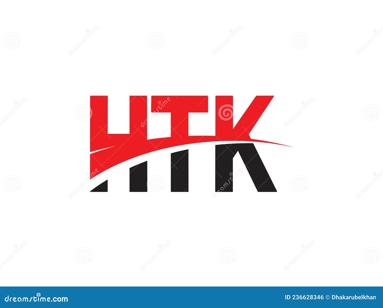 Illustration Du Vecteur De Conception Du Logo Initial De La Lettre Htk ...