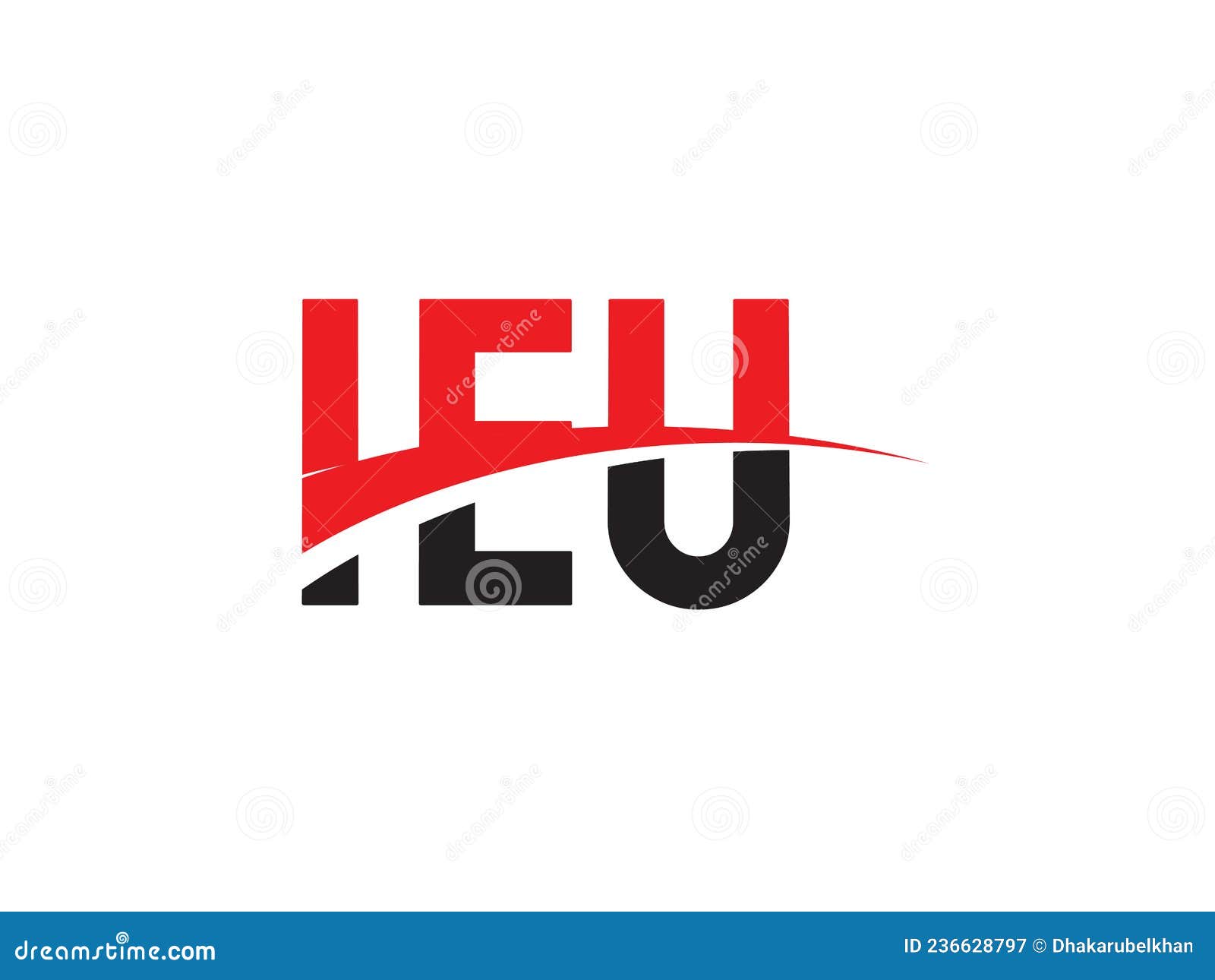 Illustration Du Vecteur De Conception Du Logo Initial De La Lettre Ieu ...