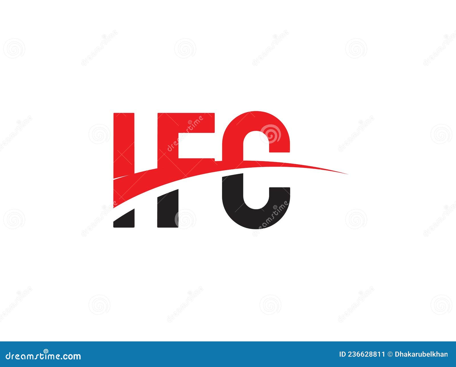 Illustration Du Vecteur De Conception Du Logo Initial De La Lettre Ifc ...