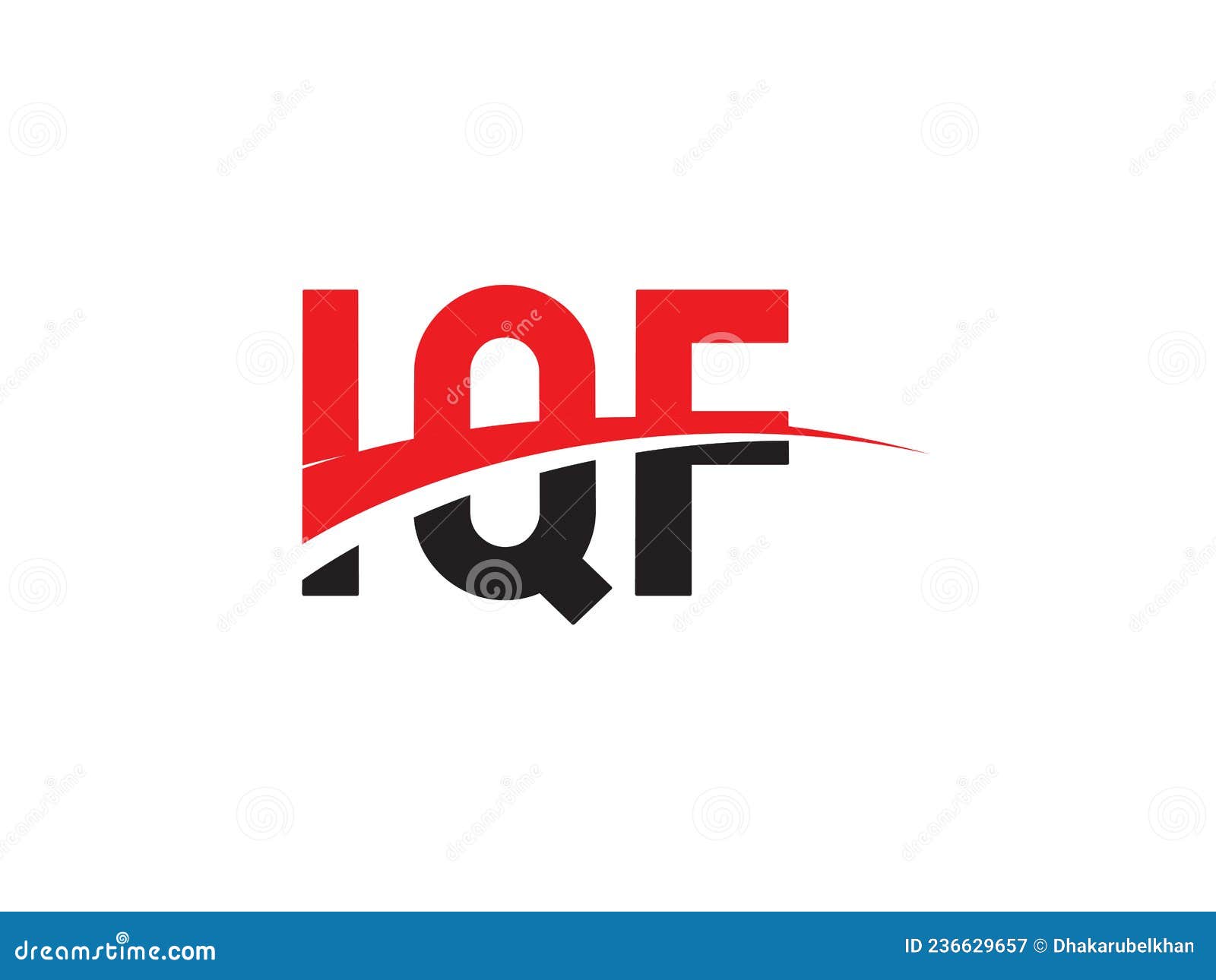 Illustration Du Vecteur De Conception Du Logo Initial De La Lettre Iqf ...