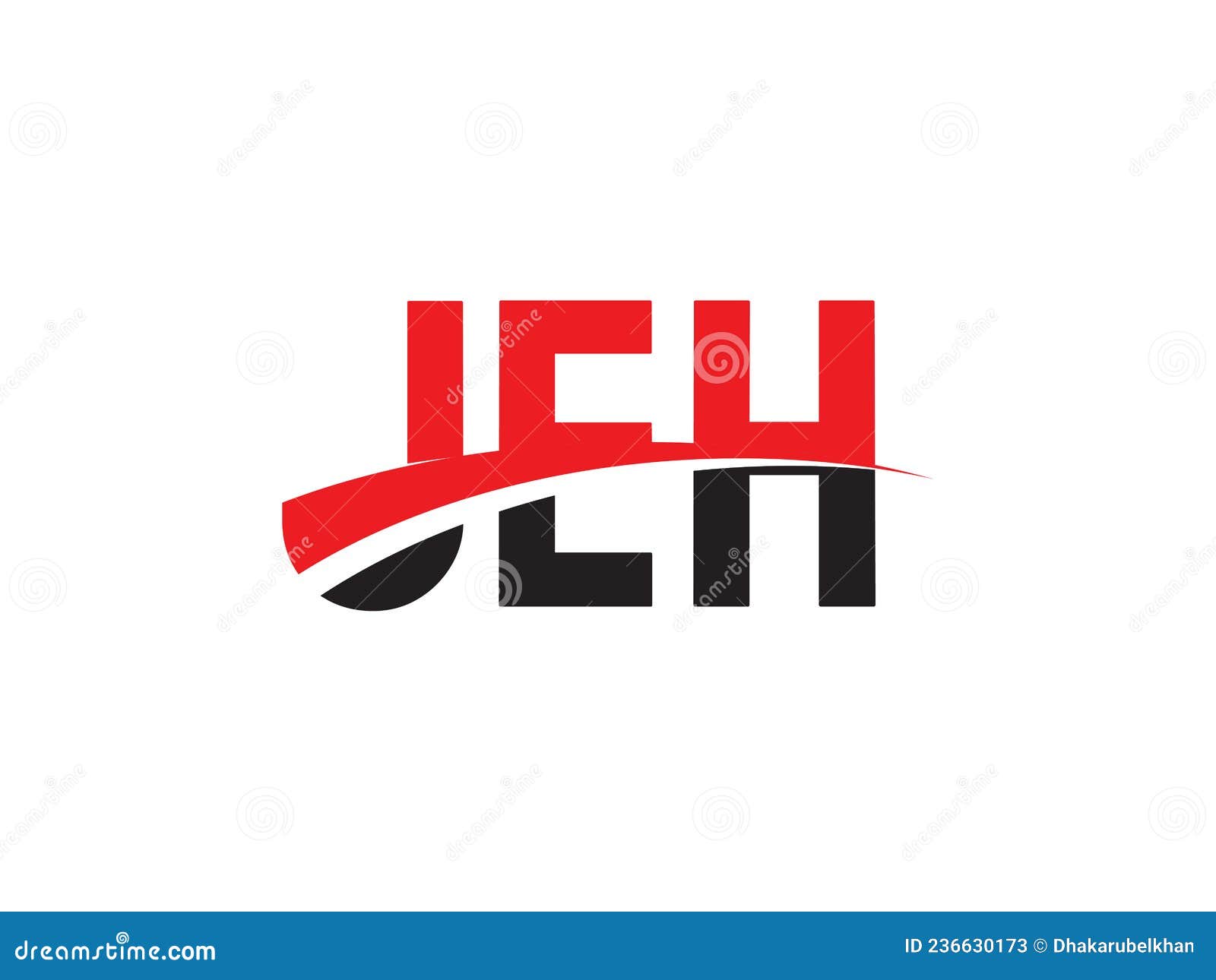 Illustration Du Vecteur De Conception Du Logo Initial De La Lettre Jeh ...