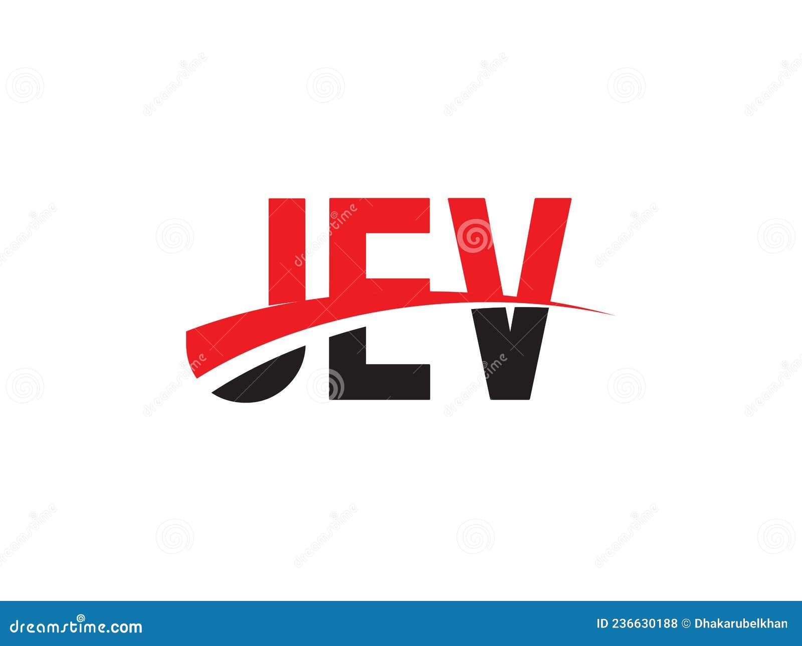 Illustration Du Vecteur De Conception Du Logo Initial De La Lettre Jev ...
