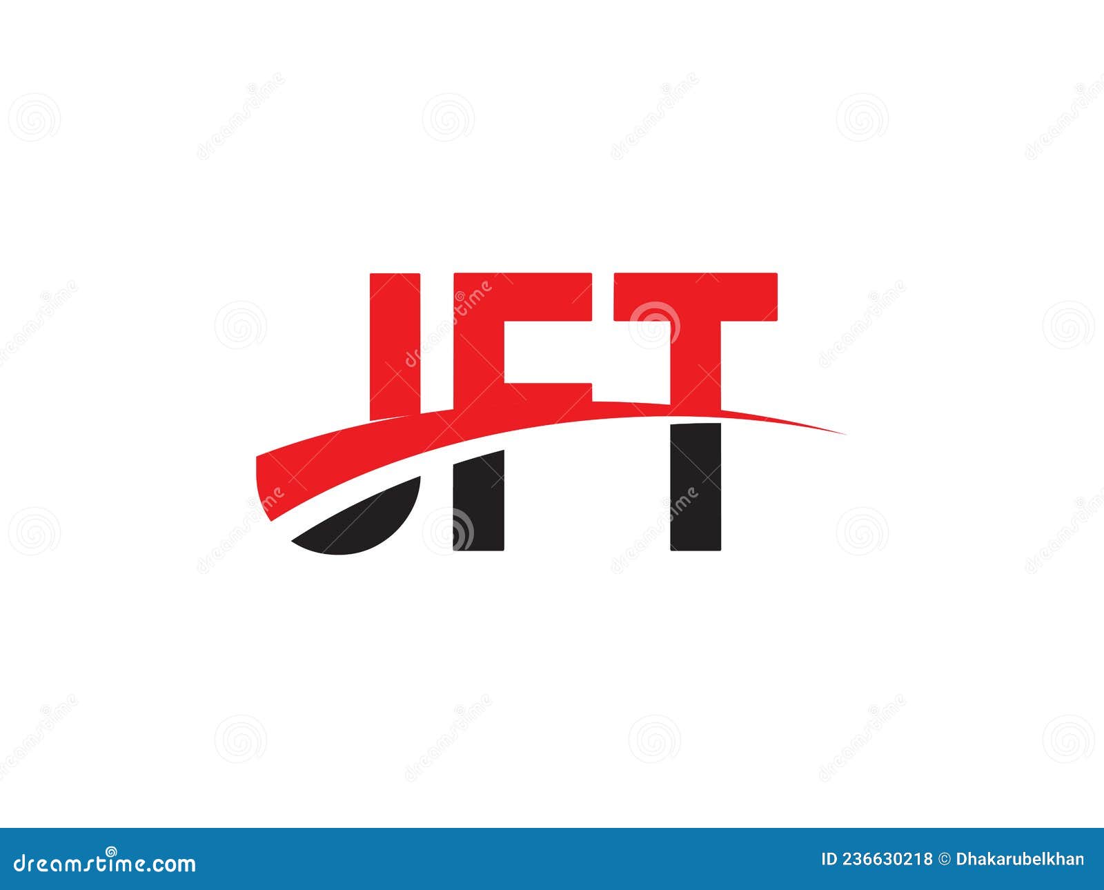Illustration Du Vecteur De Conception Du Logo Initial De La Lettre Jft ...
