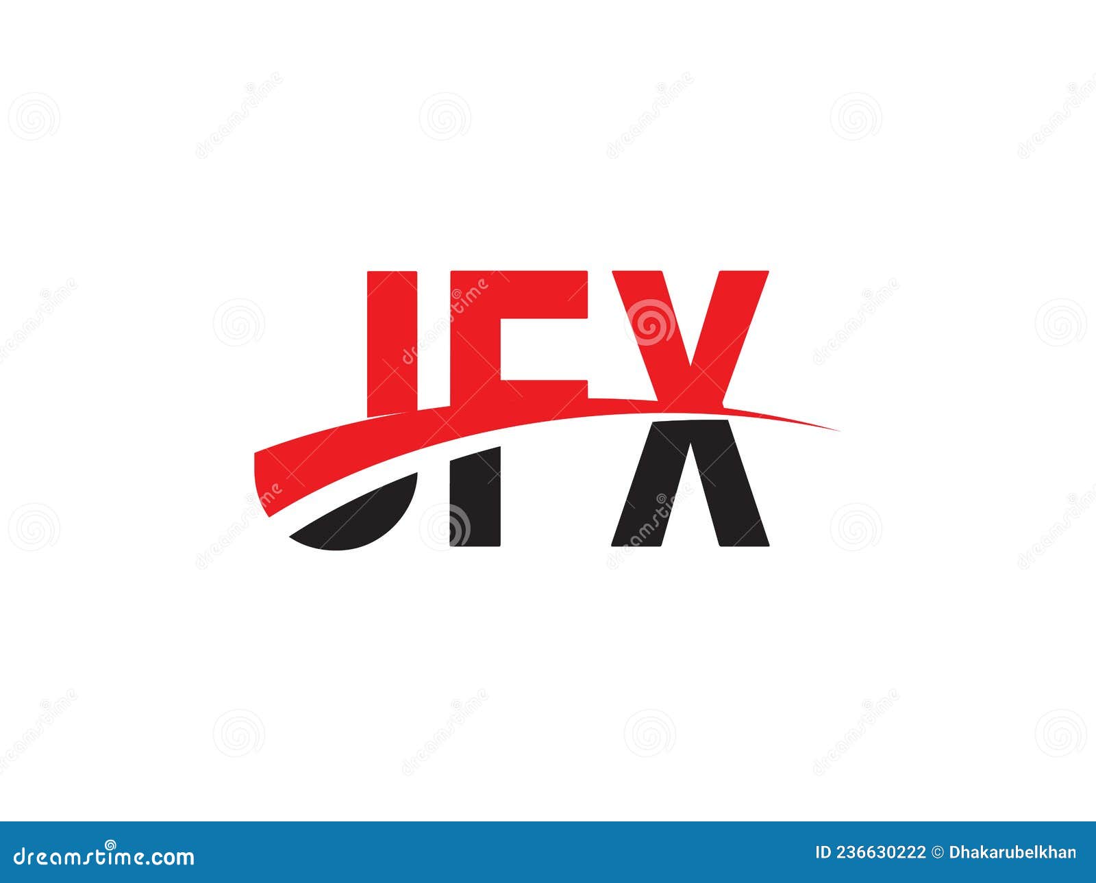 Illustration Du Vecteur De Conception Du Logo Initial De La Lettre Jfx ...