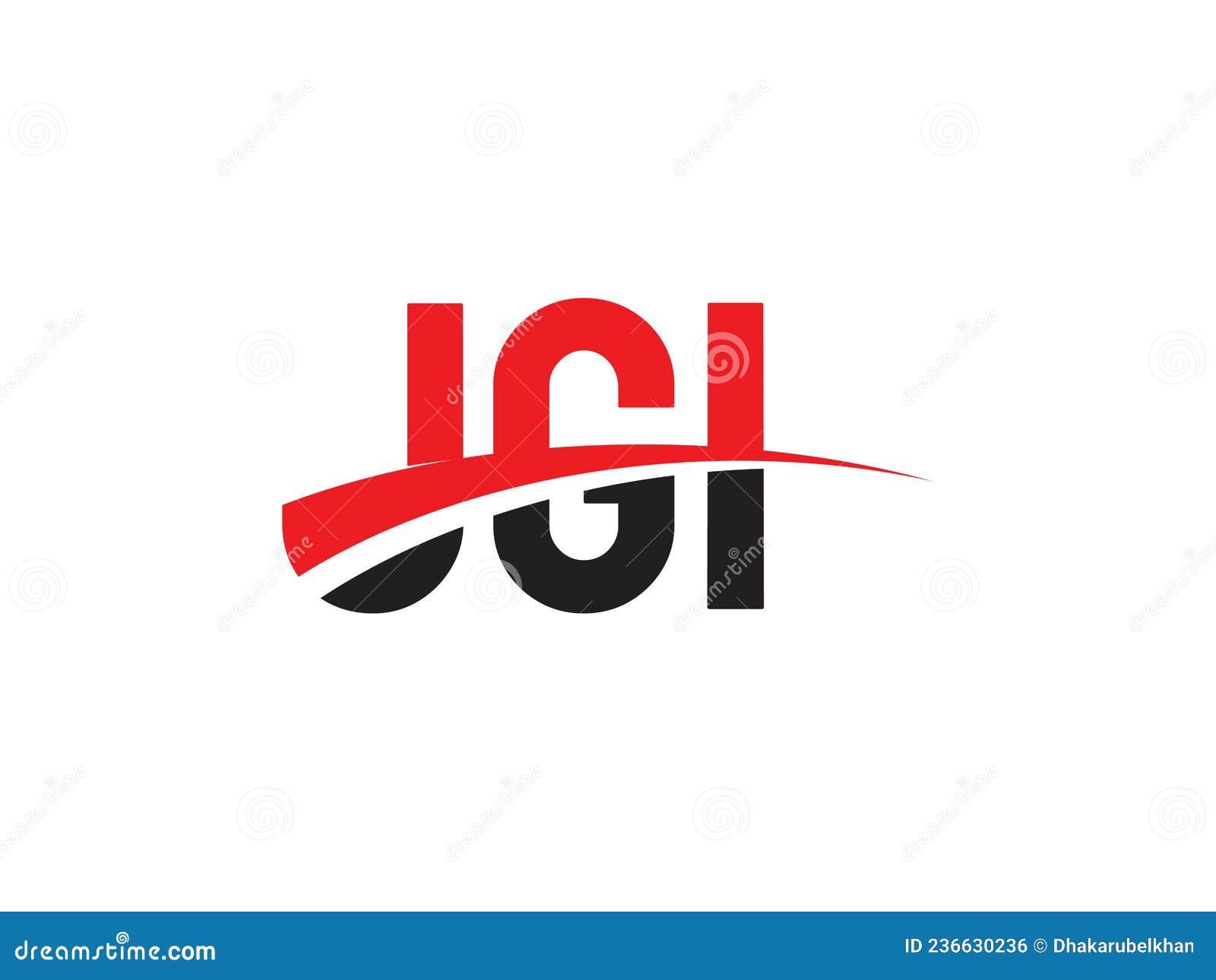 Illustration Du Vecteur De Conception Du Logo Initial De La Lettre Jgi ...