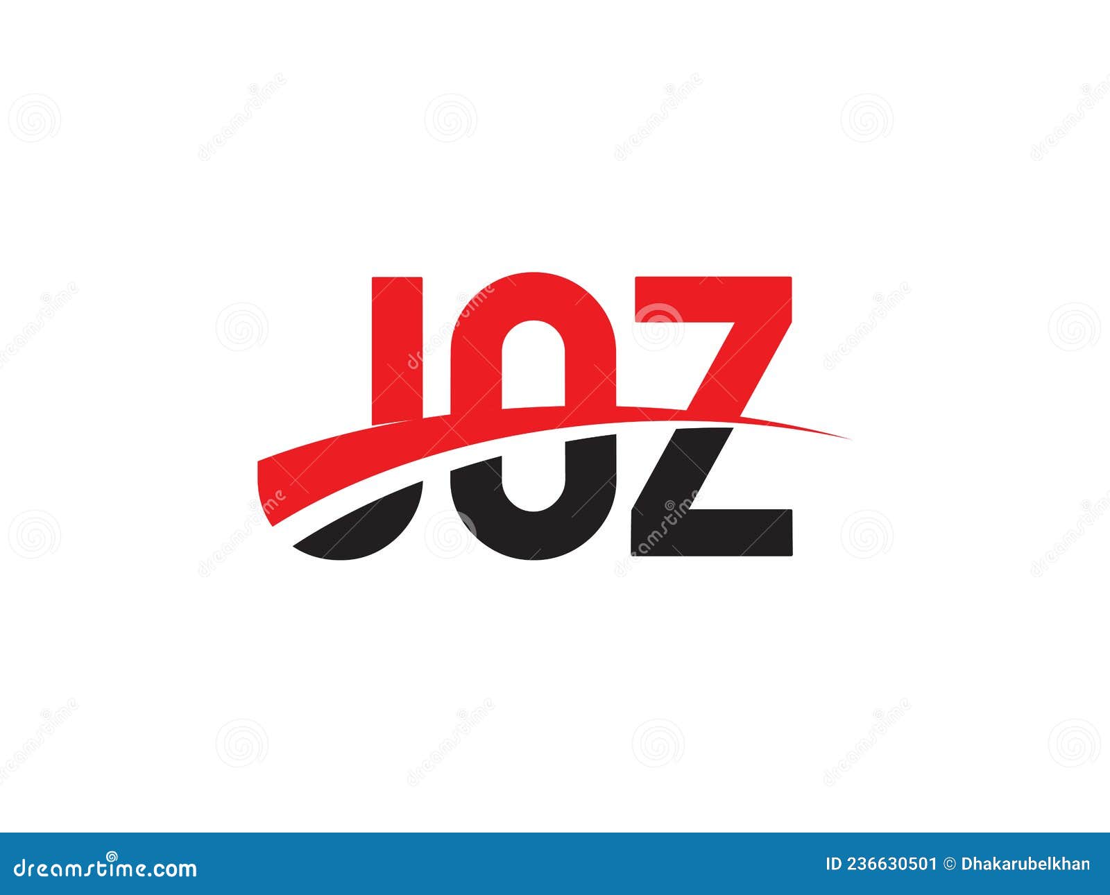 Illustration Du Vecteur De Conception Du Logo Initial De La Lettre Joz ...