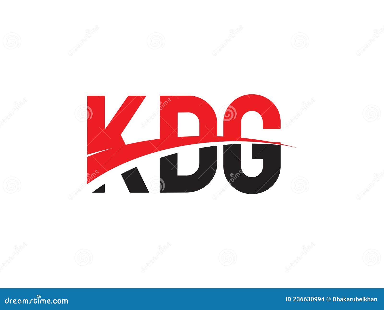 Illustration Du Vecteur De Conception Du Logo Initial De La Lettre Kdg ...