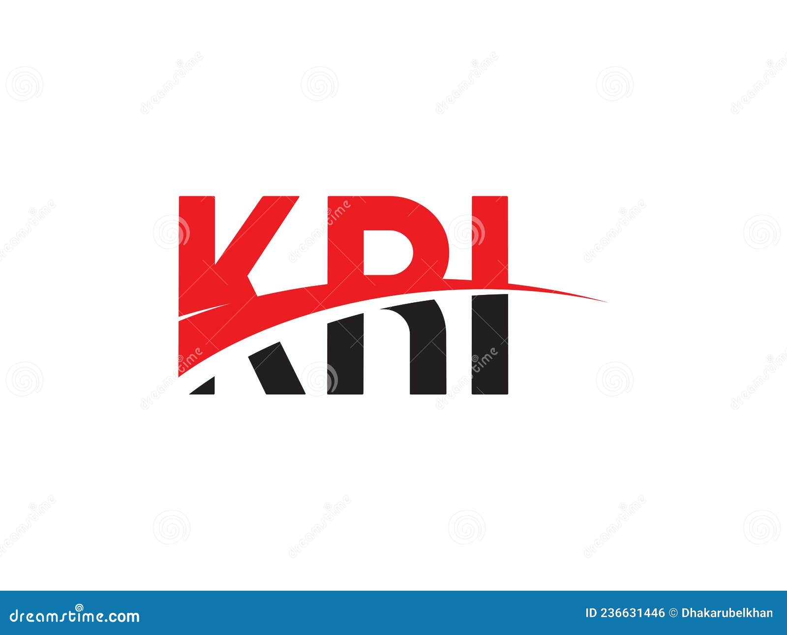 Illustration Du Vecteur De Conception Du Logo Initial De La Lettre Kri ...