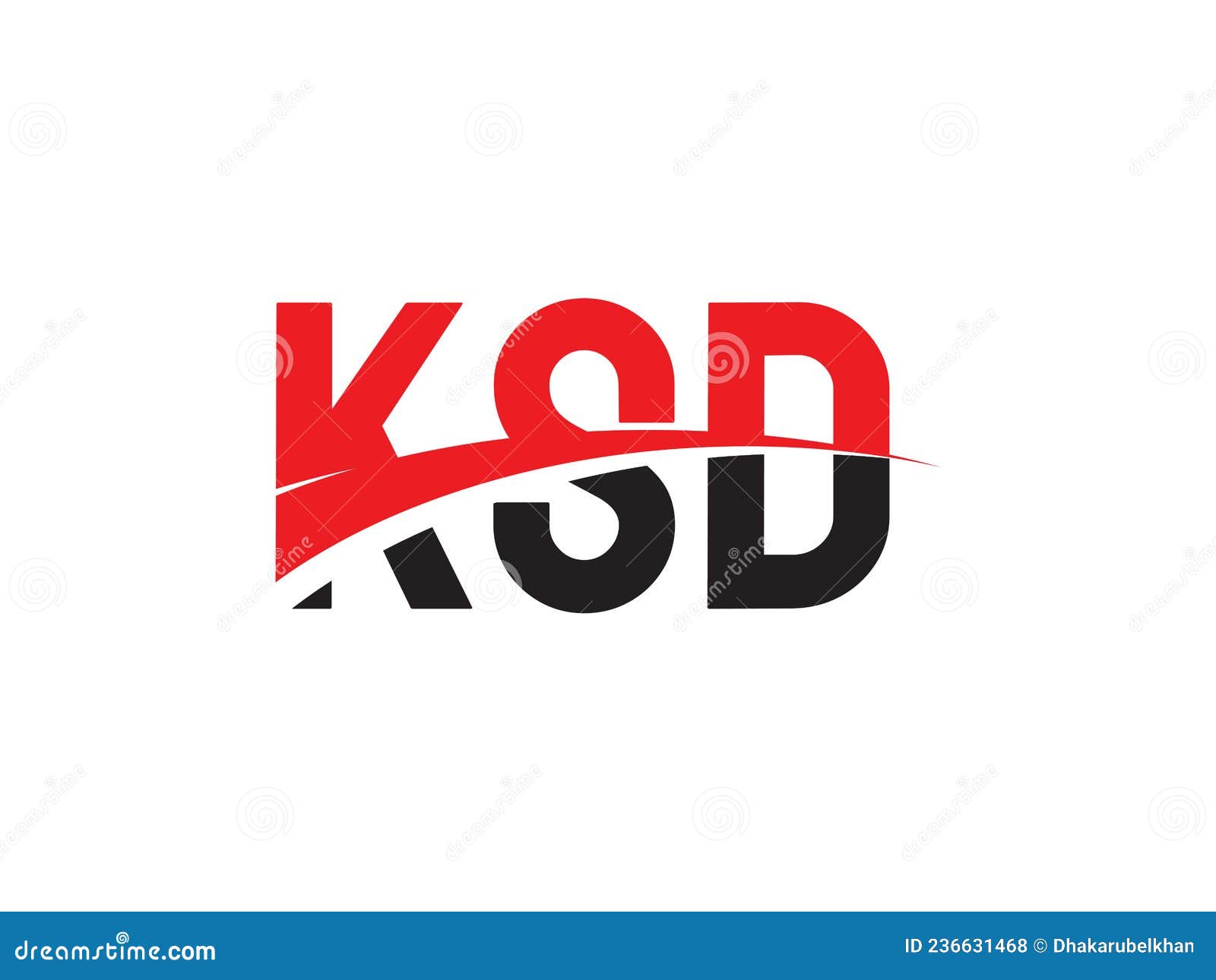 Illustration Du Vecteur De Conception Du Logo Initial De La Lettre Ksd ...