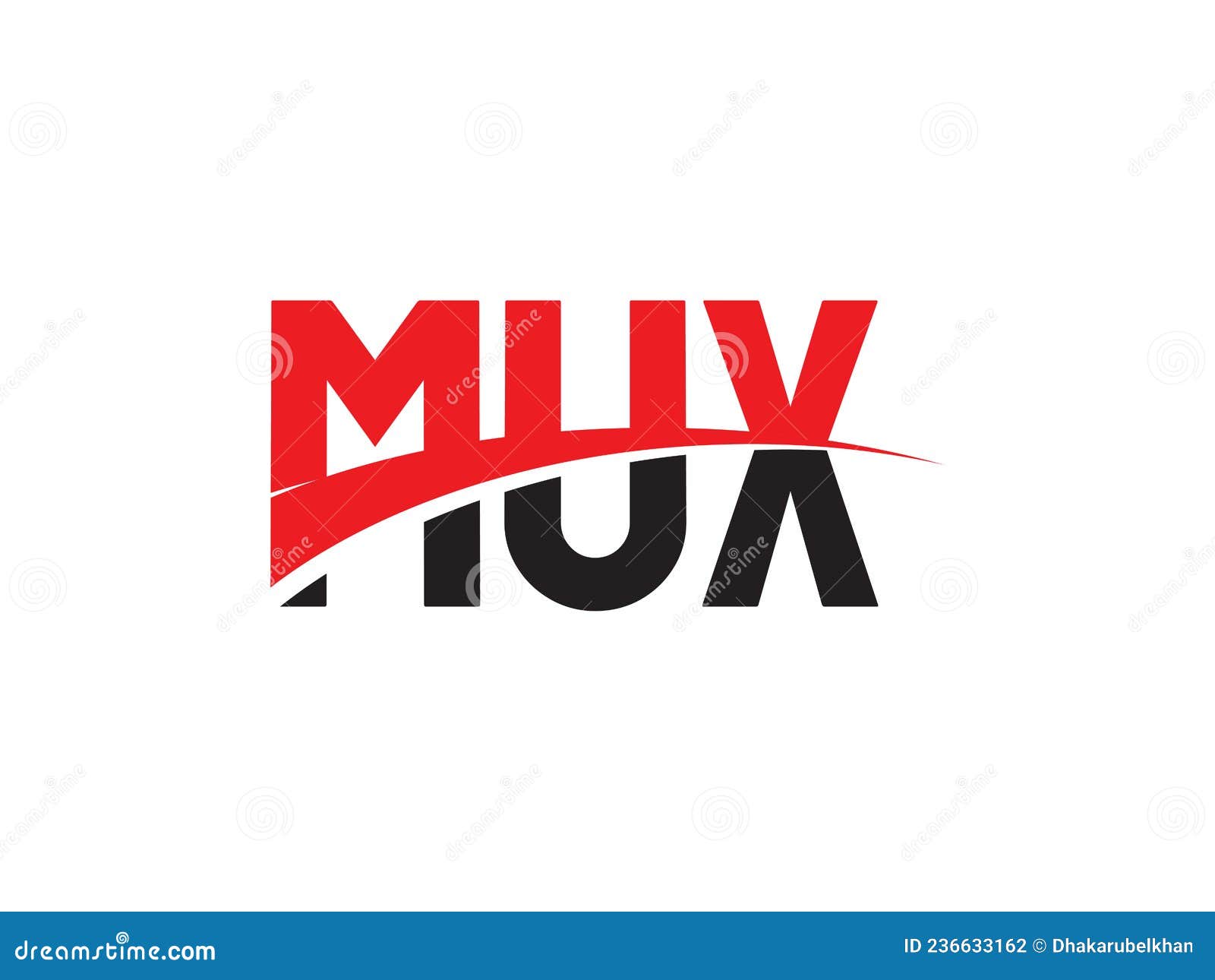 Illustration Du Vecteur De Conception Du Logo Initial De La Lettre Mux ...