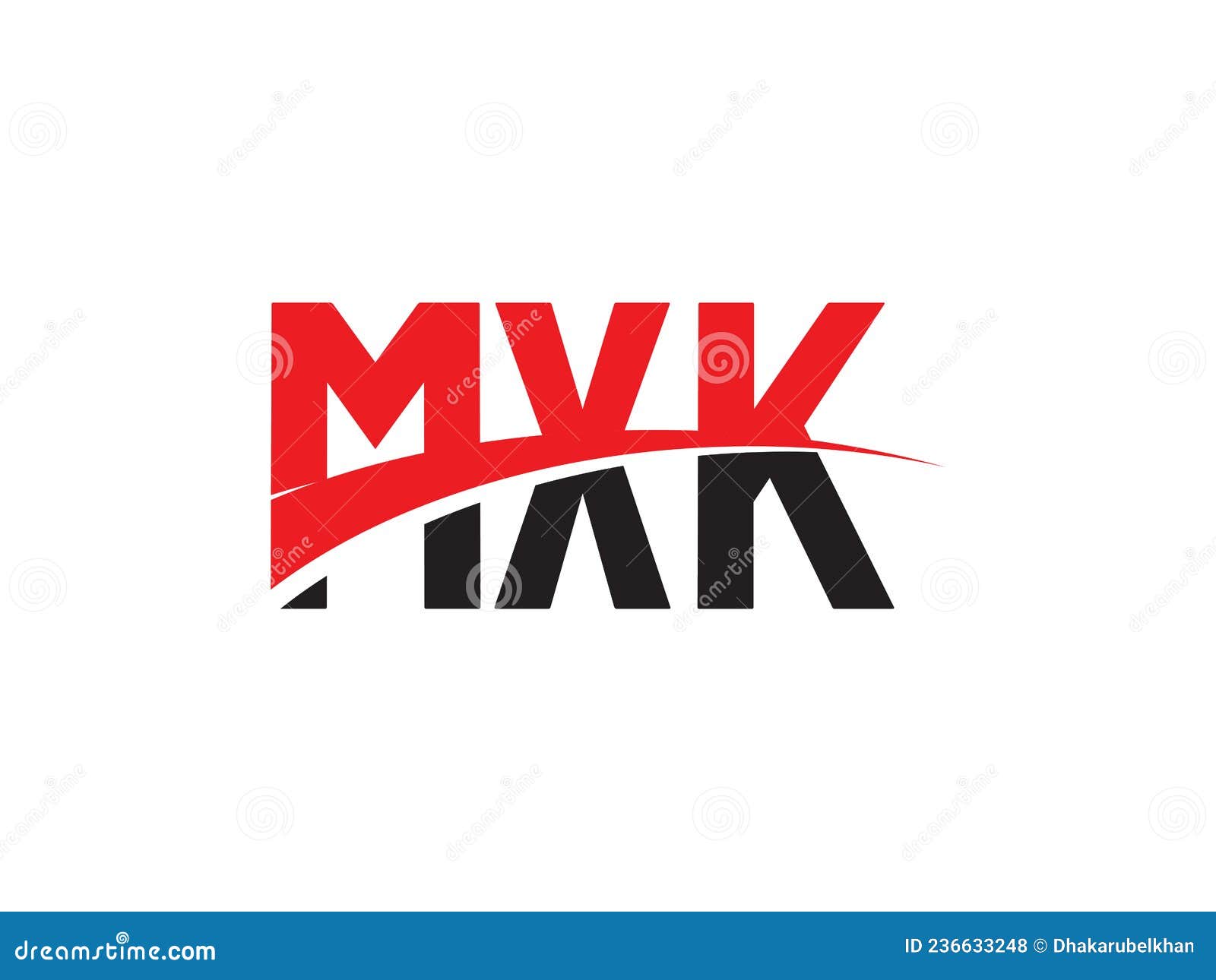 Illustration Du Vecteur De Conception Du Logo Initial De La Lettre Mxk ...