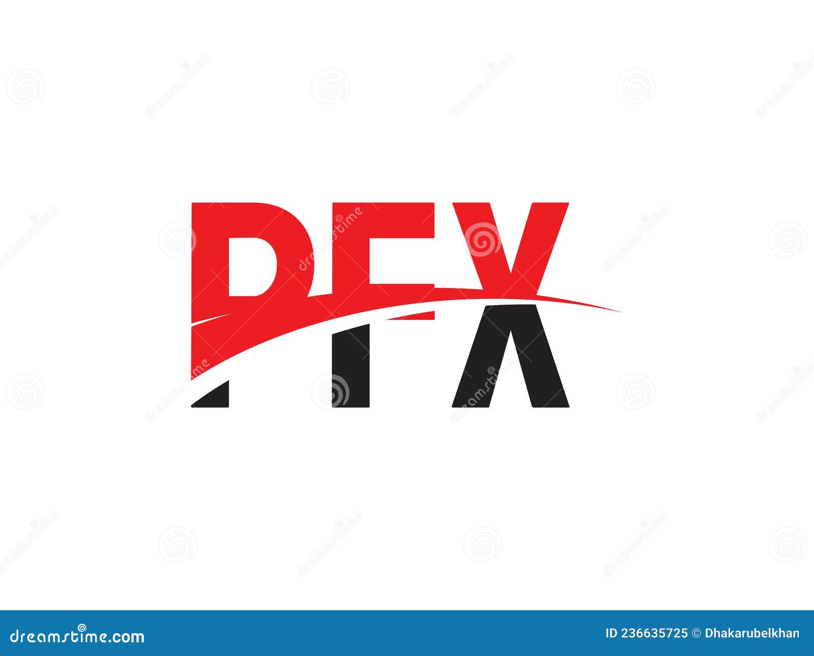 Illustration Du Vecteur De Conception Du Logo Initial De La Lettre Pfx ...