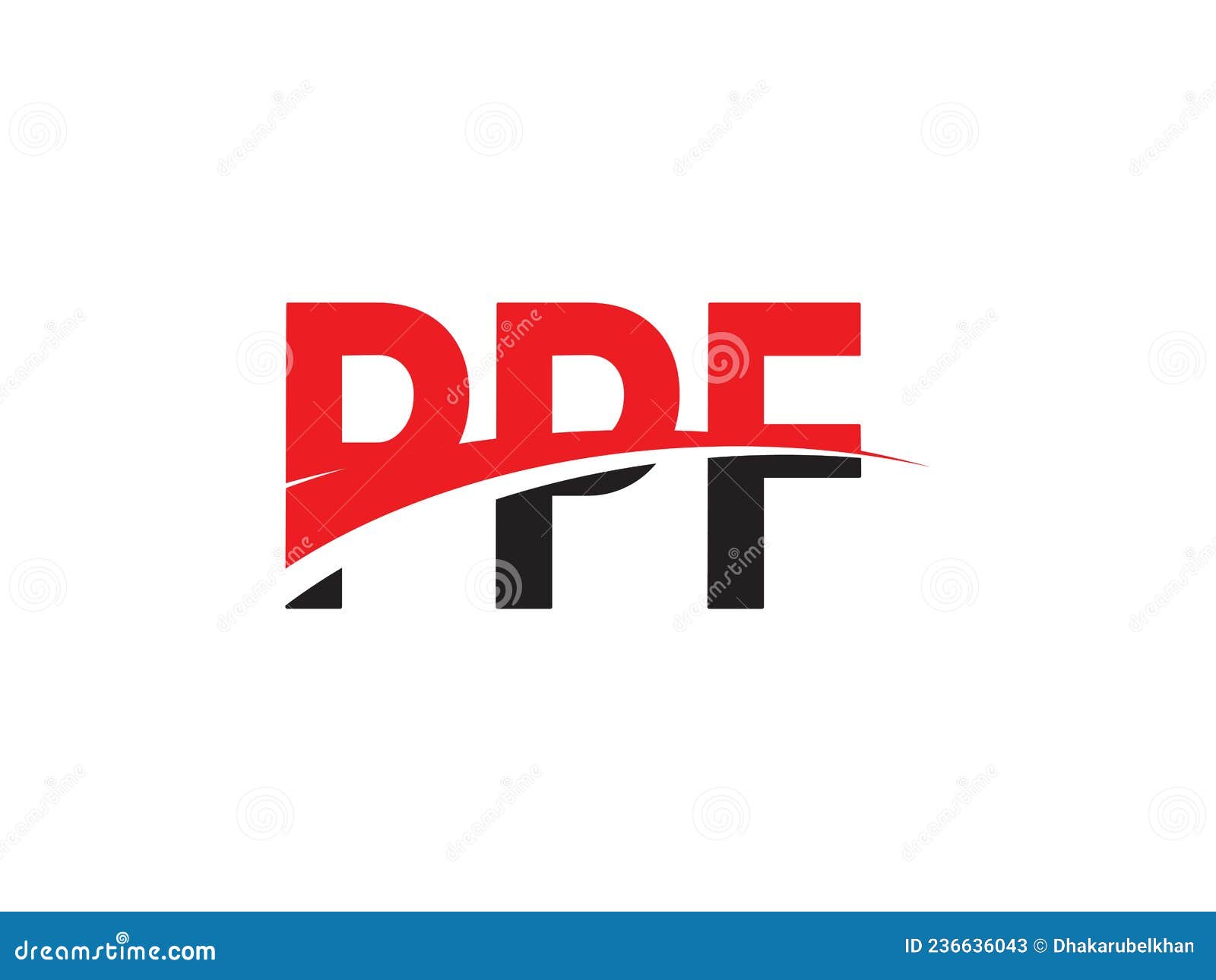 Illustration Du Vecteur De Conception Du Logo Initial De La Lettre Ppf ...