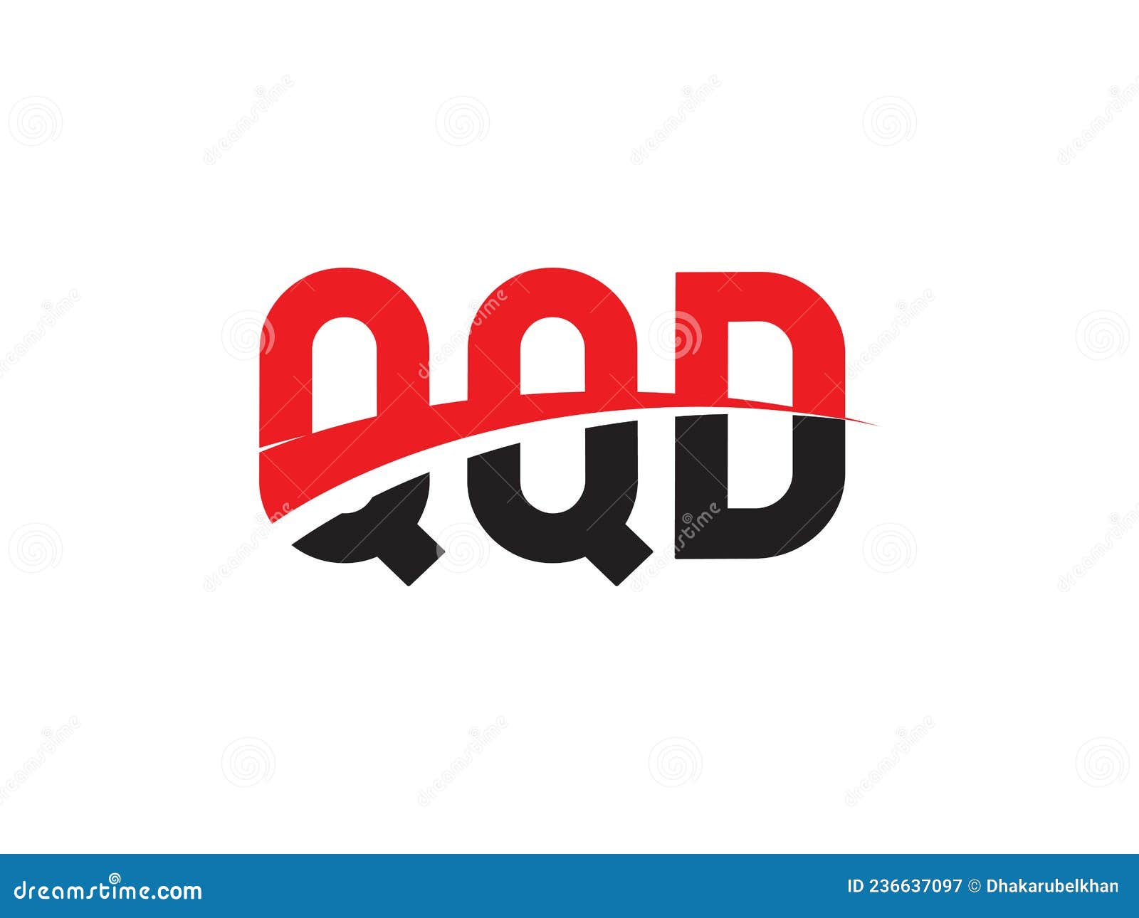 Illustration Du Vecteur De Conception Du Logo Initial De La Lettre Qqd ...
