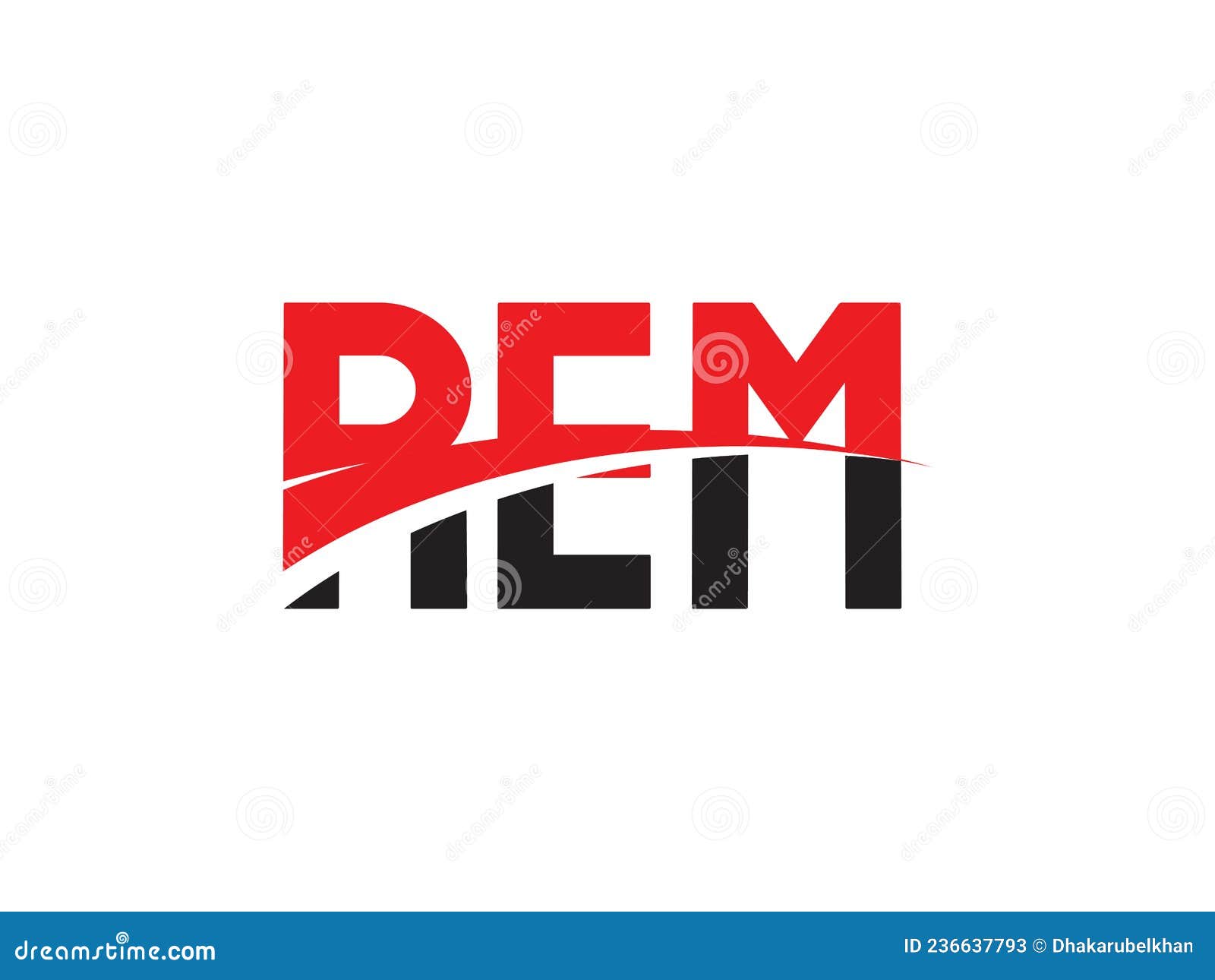 Illustration Du Vecteur De Conception Du Logo Initial De La Lettre Rem ...