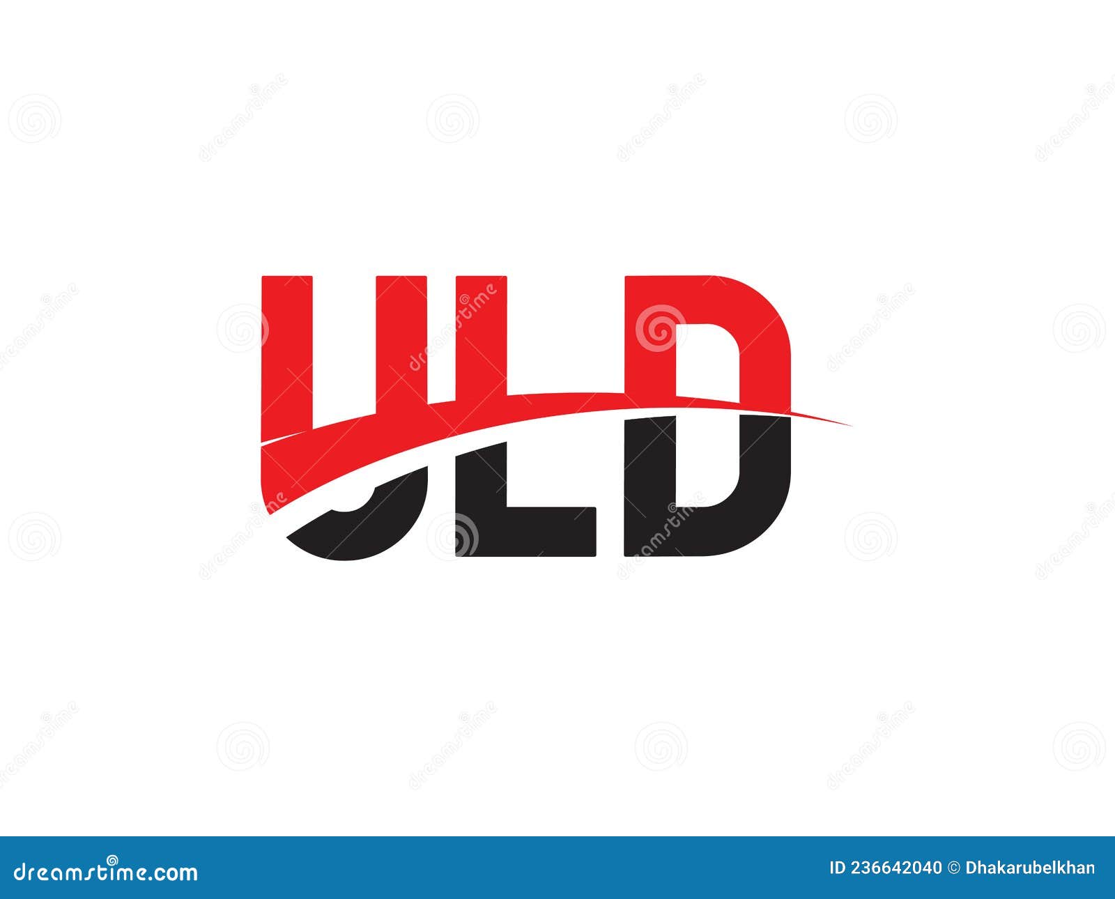 Illustration Du Vecteur De Conception Du Logo Initial De La Lettre Uld ...