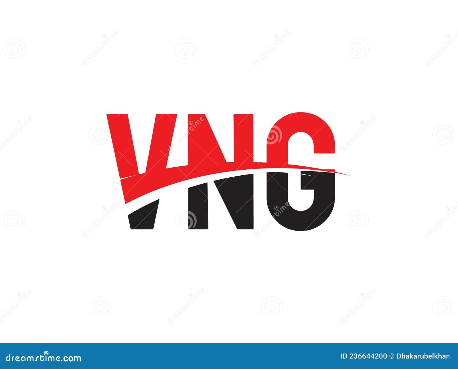 Illustration Du Vecteur De Conception Du Logo Initial De La Lettre Vng ...