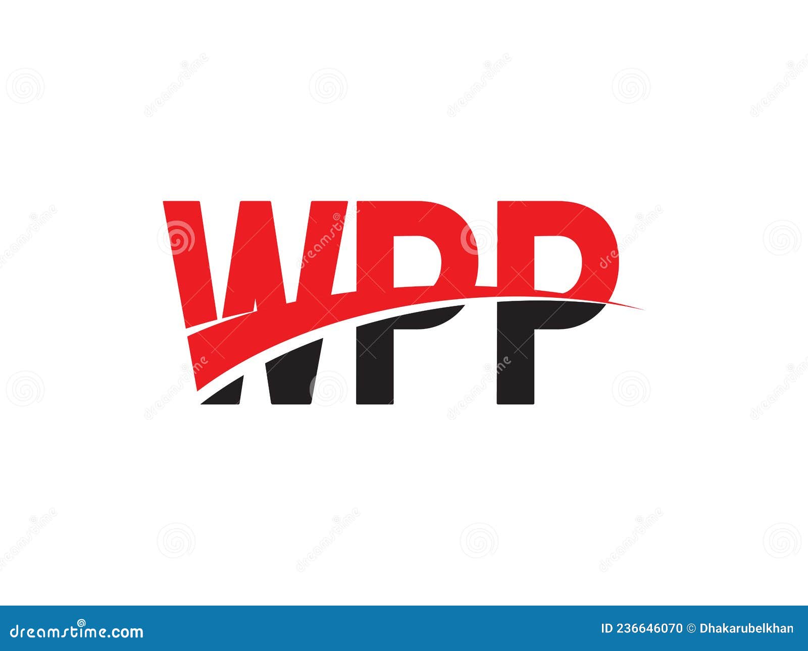Illustration Du Vecteur De Conception Du Logo Initial De La Lettre Wpp ...