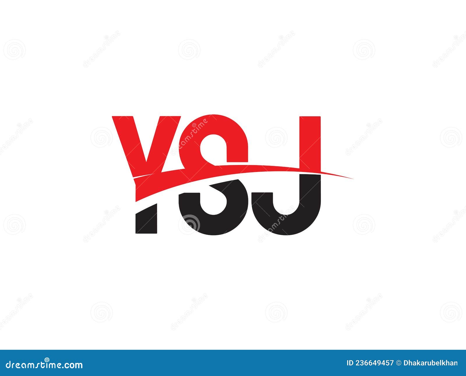 Illustration Du Vecteur De Conception Du Logo Initial De La Lettre Ysj ...