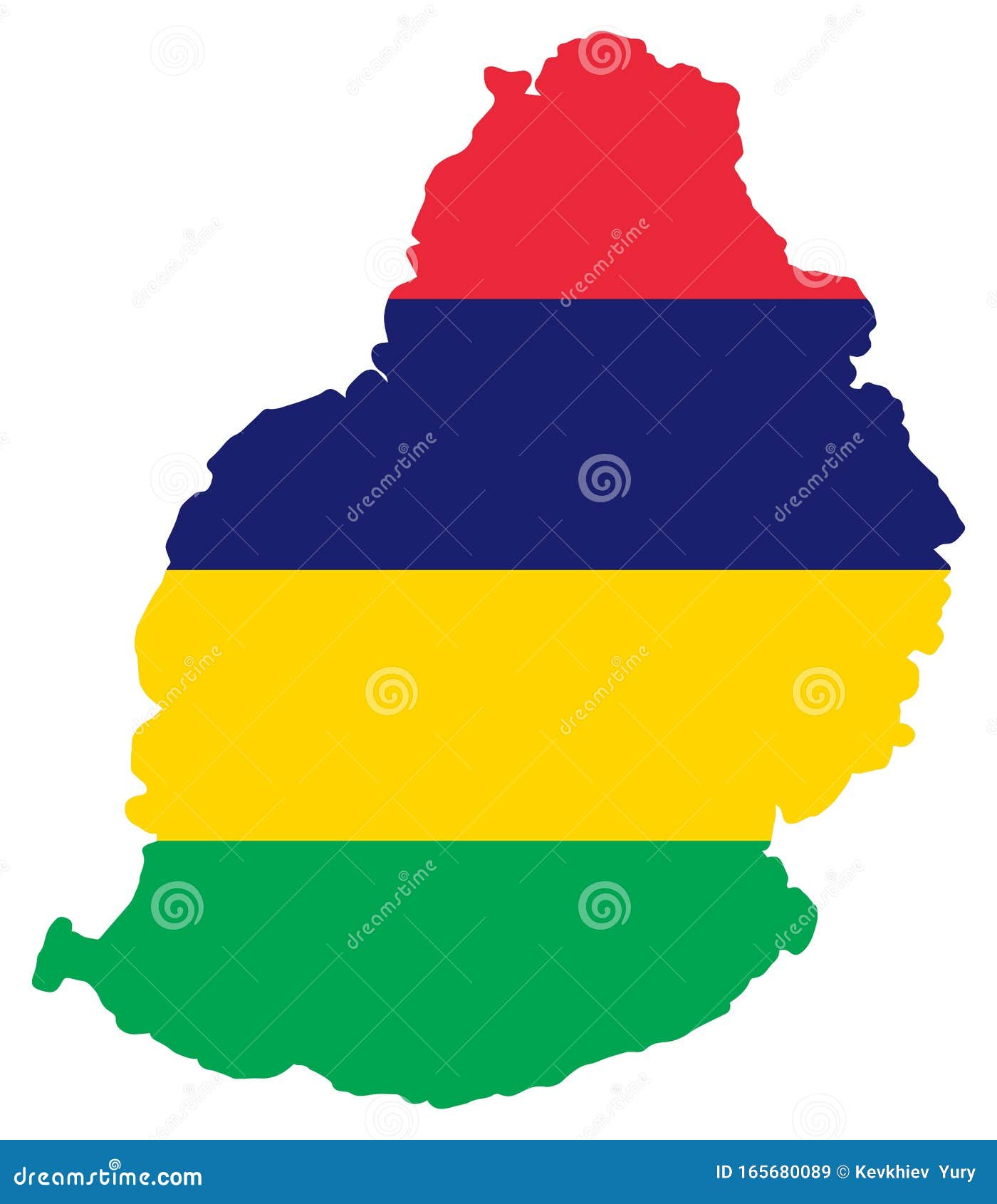 Illustration Du Vecteur De Drapeau Mauricien Eps 10 Illustration de ...