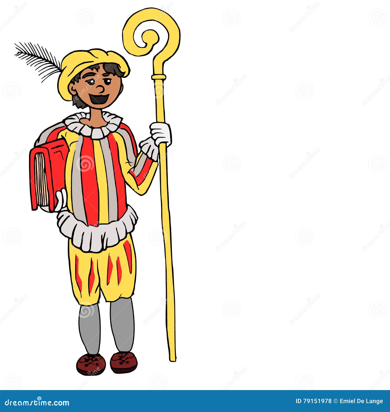 Illustration of the Dutch Character Zwarte Piet Stock Illustration ...