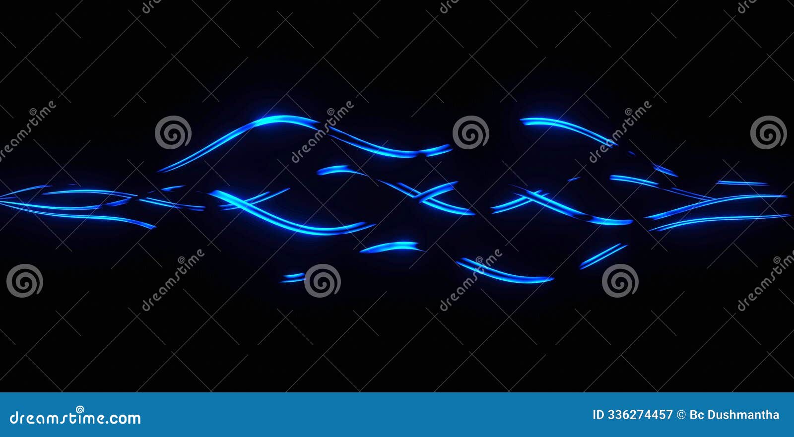 Dynamic Blue Light Streaks stock illustration. Illustration of dynamic ...