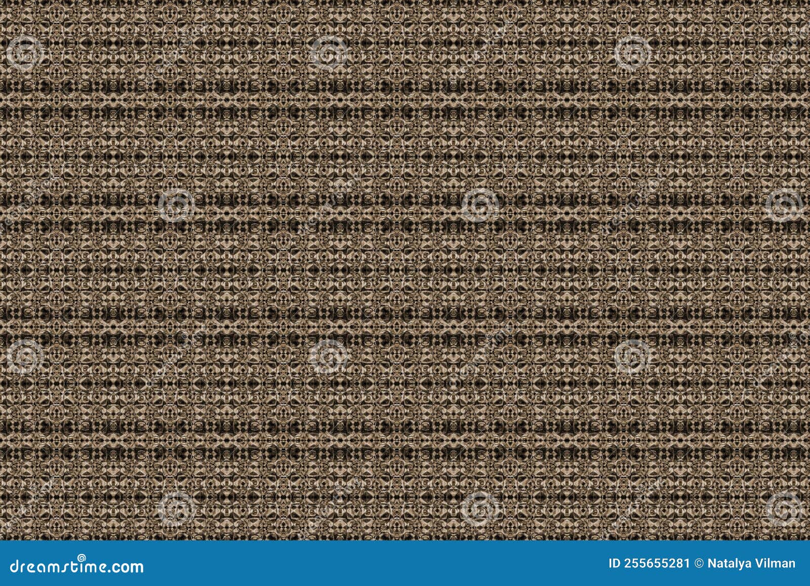 Illustration of Dynamic Composition Made of Brown Colors Rounded Shapes ...
