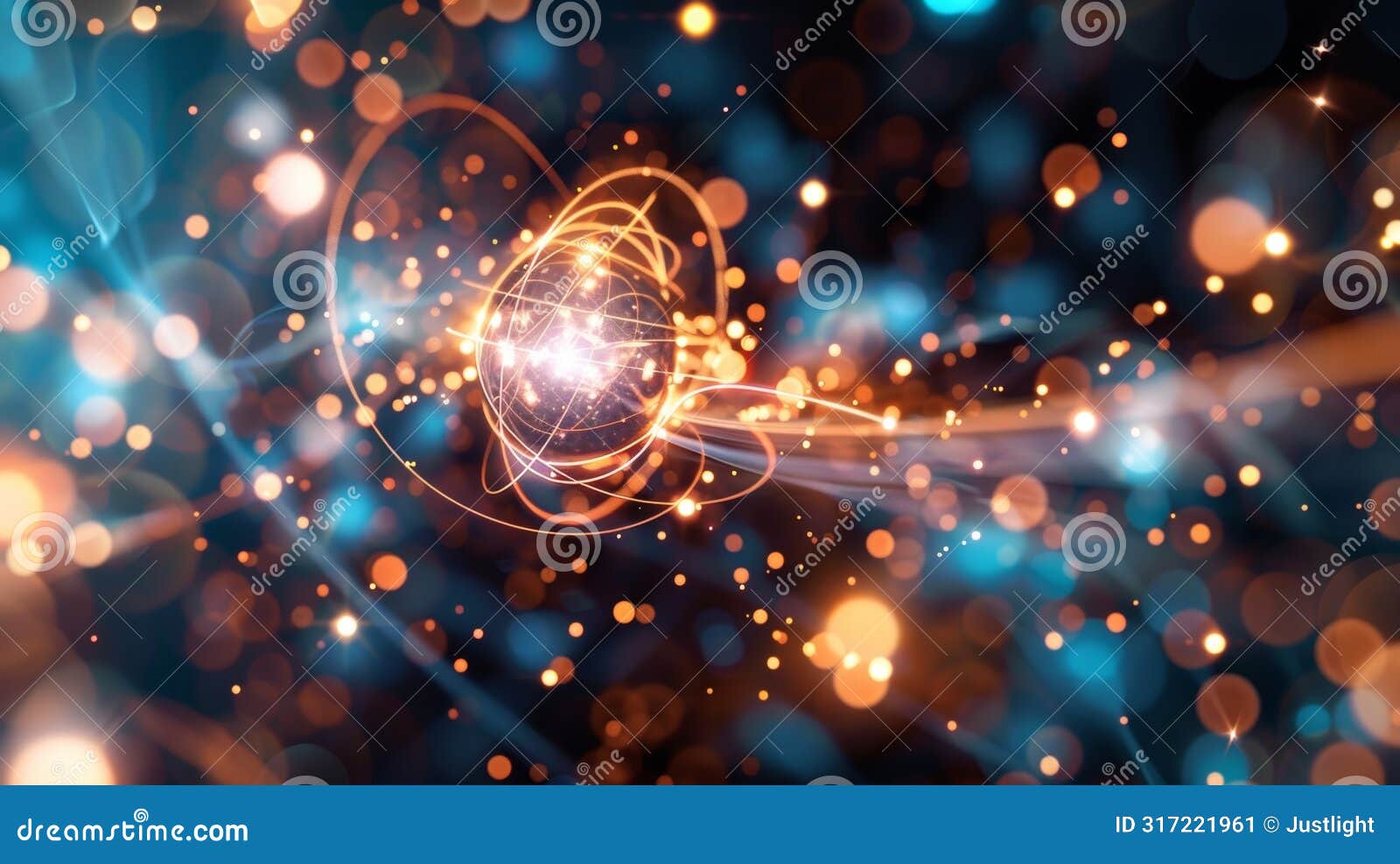 Illustration of the Dynamic and Everchanging Orbits of Free Electrons ...