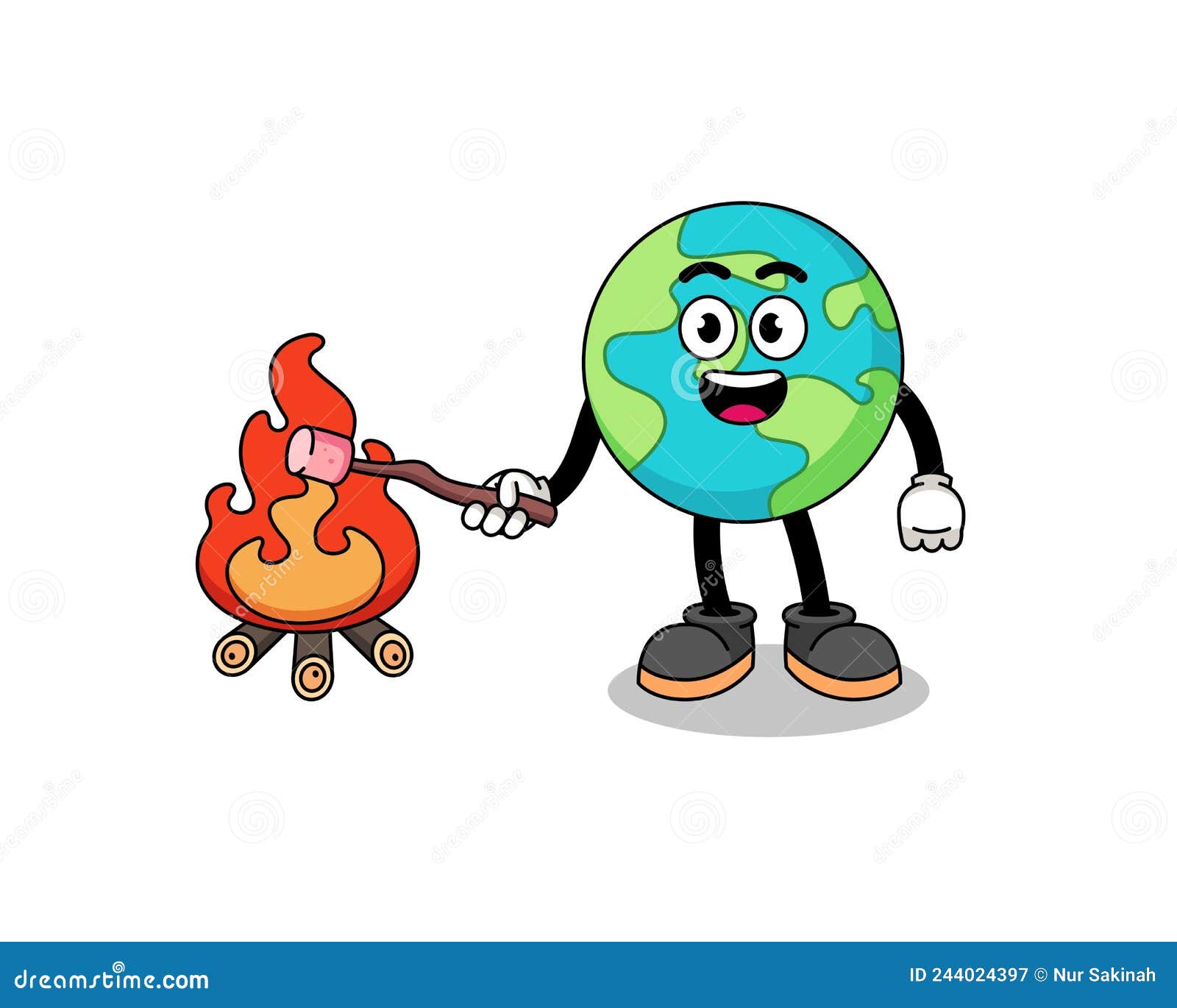 Earth Burning Or Exploding After A Global Disaster, Apocalypse Asteroid ...