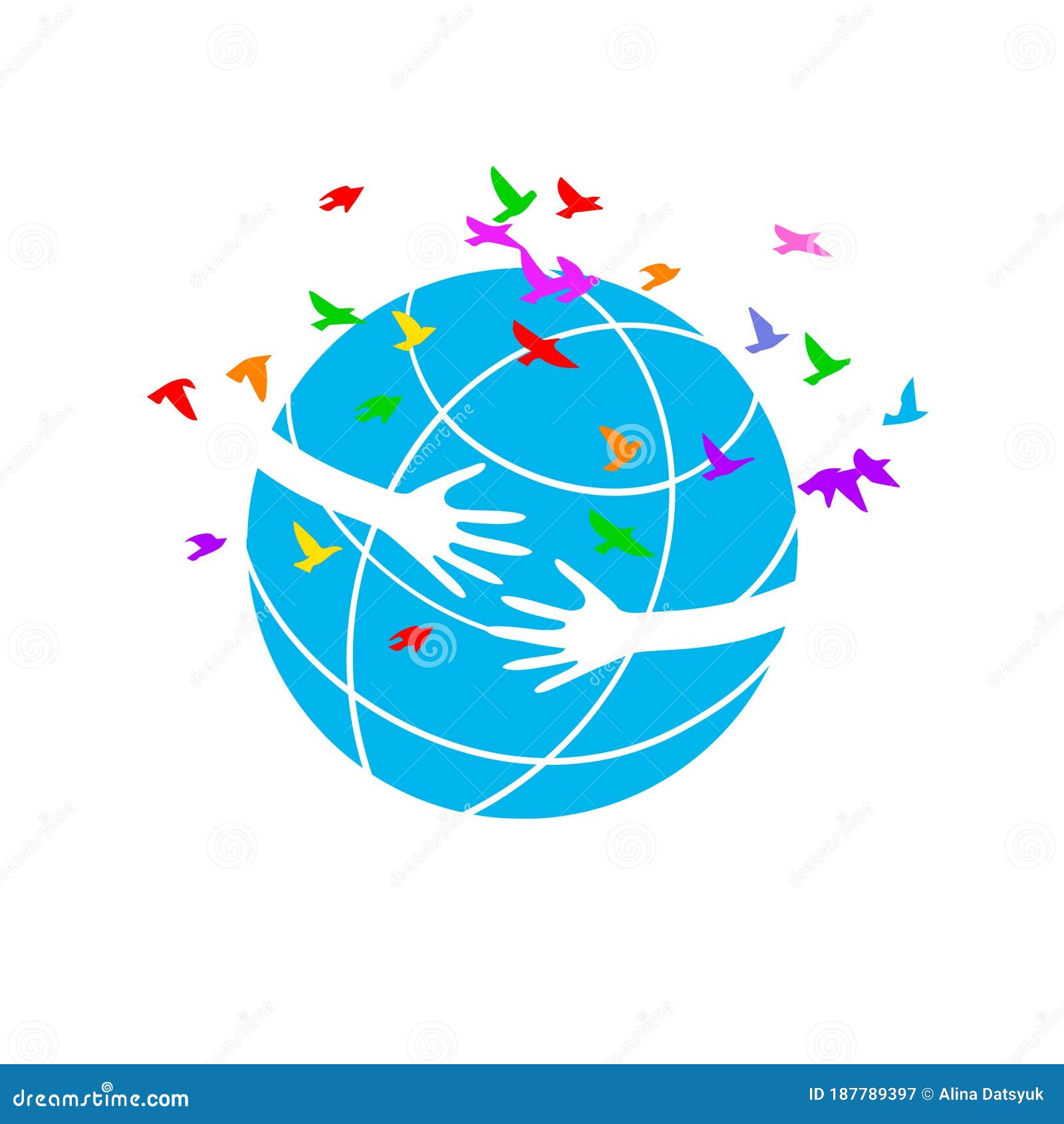 Illustration of Earth Day. Planet Earth with a Hug. Earth with Human ... Illustration of Earth Day. Planet Earth with a Hug. Earth with Human ...