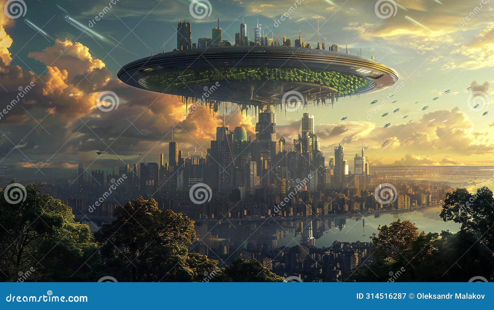 An Illustration of Earth and the Evolution of Life in Future Times ...