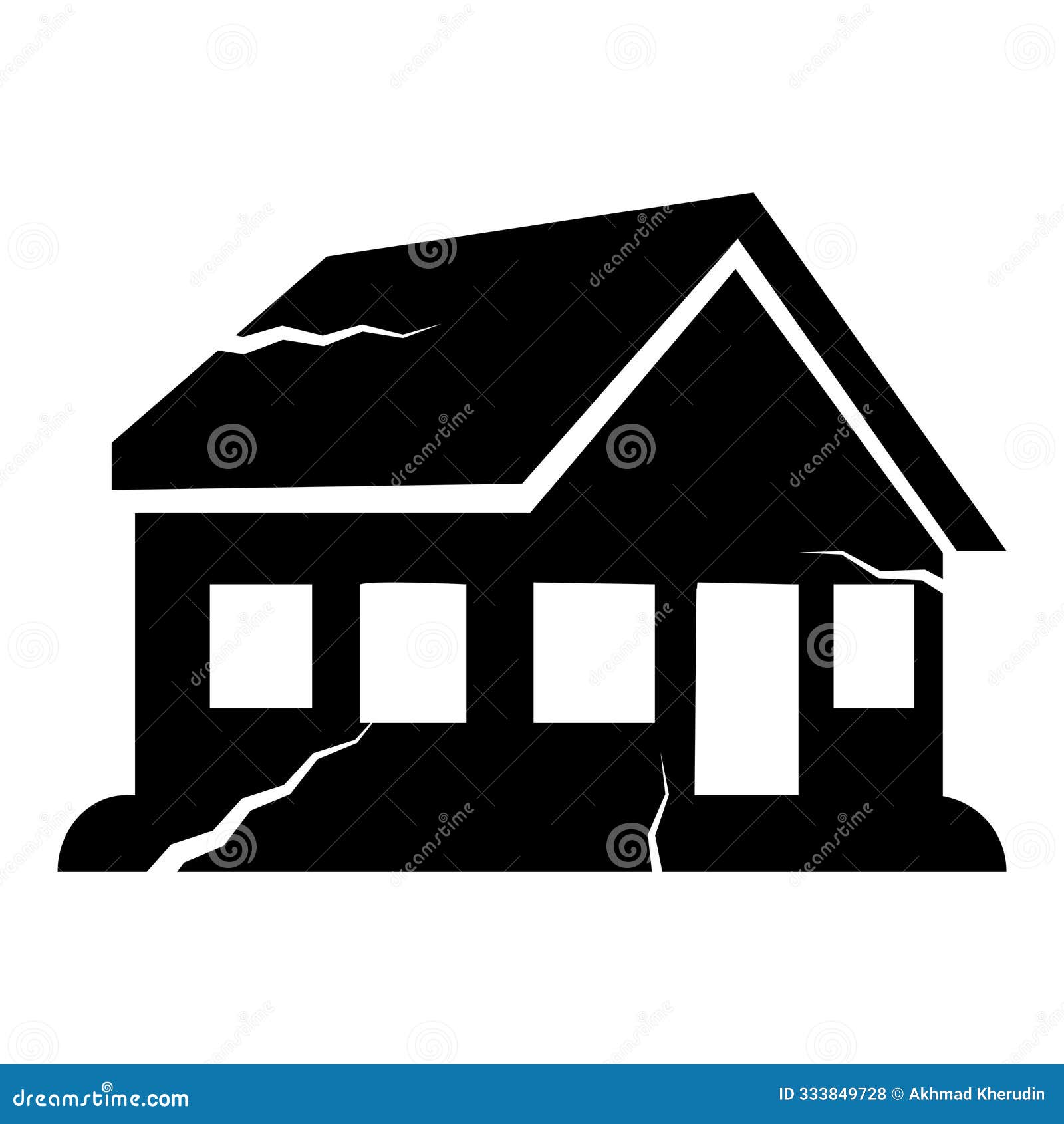 Illustration of Earthquake Logo Icon Design Stock Vector - Illustration ...