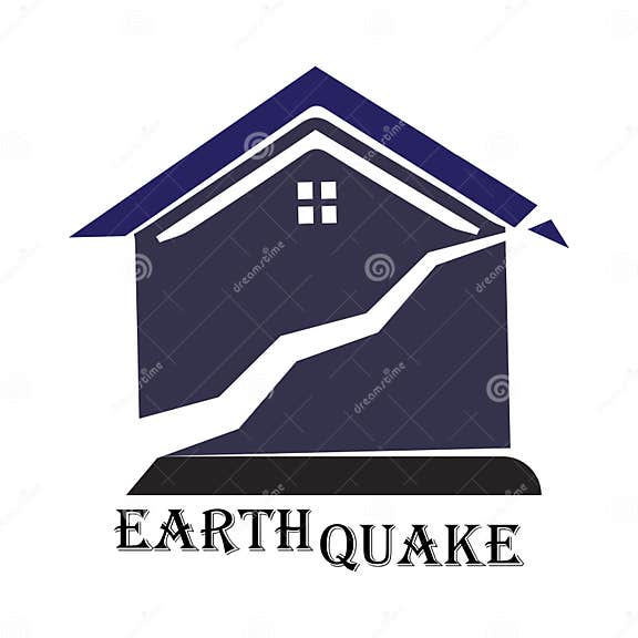 Illustration of Earthquake Logo Icon Design Stock Vector - Illustration ...