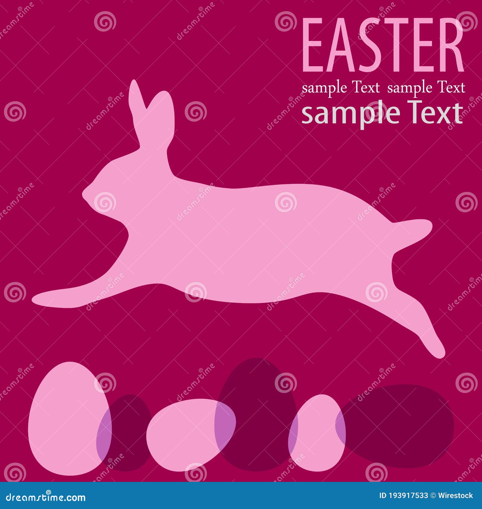 Illustration of an Easter Themed Wallpaper with Copy Space Stock ...