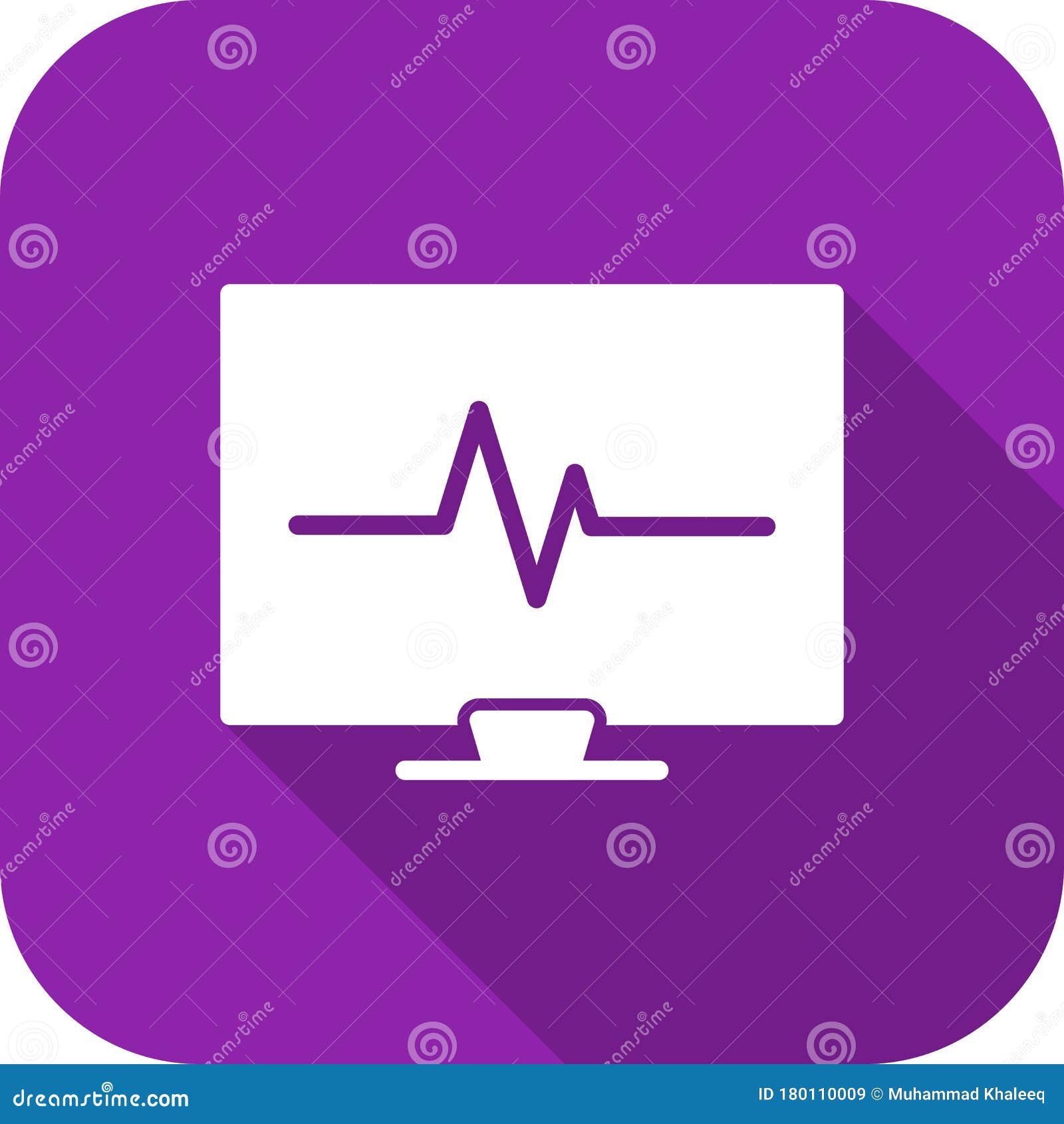 Illustration ECG Icon for Personal and Commercial Use. Stock ...