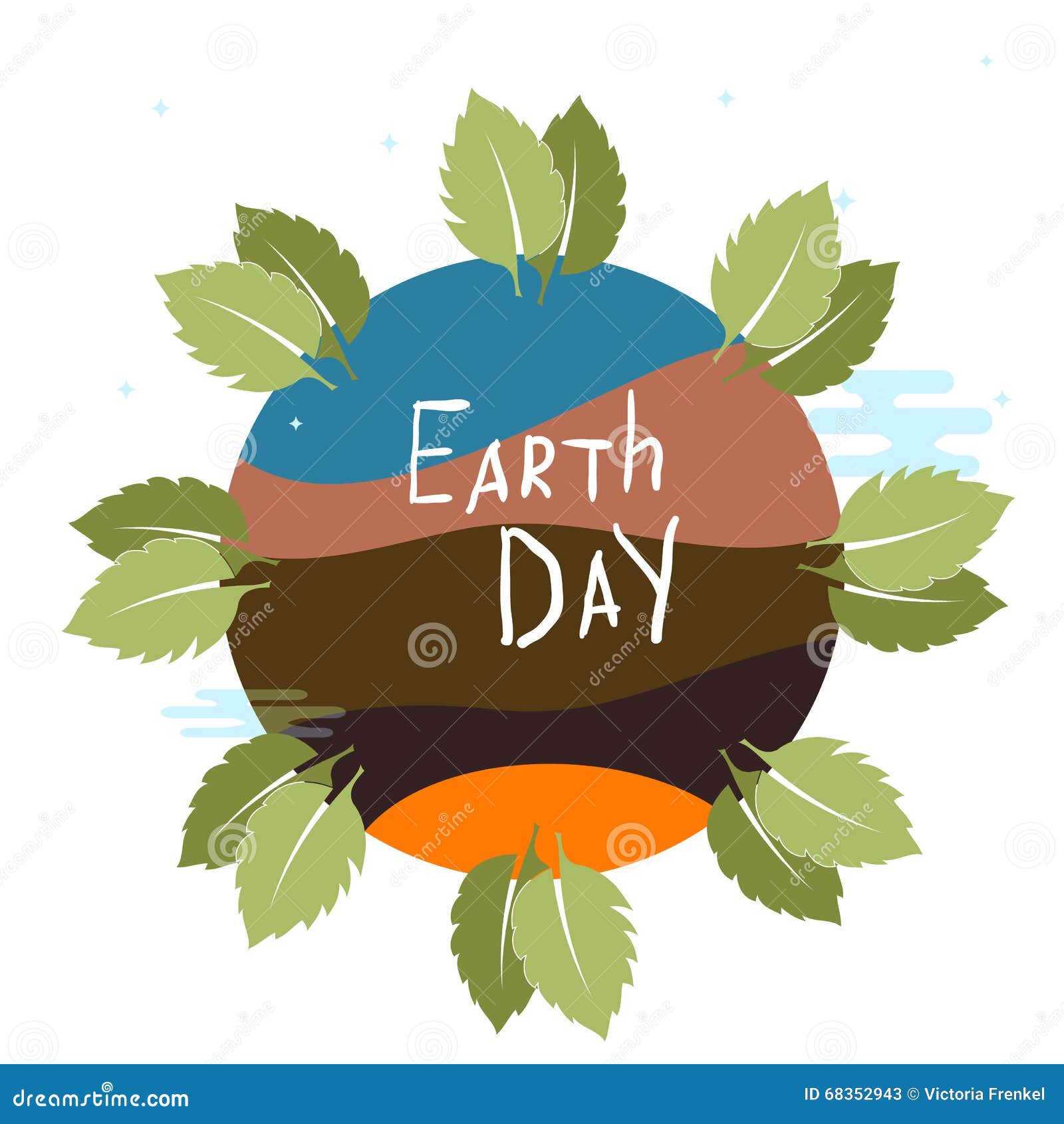 Illustration of an Eco-friendly Green Earth Design on a White ...