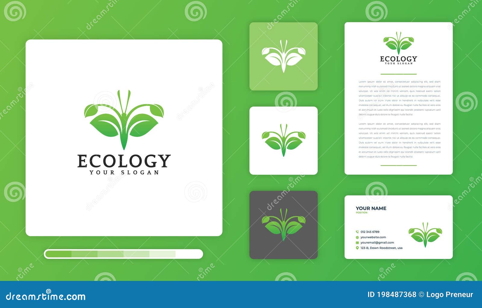 Illustration of Ecology Logo Design Stock Vector - Illustration of ...