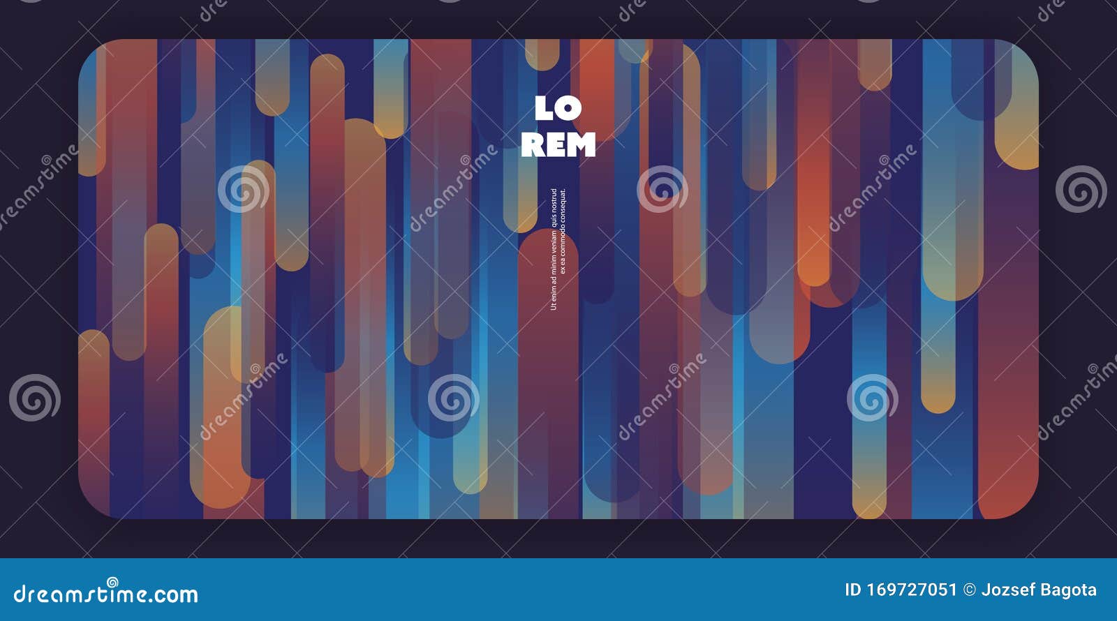 Abstract Multi Colored Banner, Background, Poster or Landing Page ...