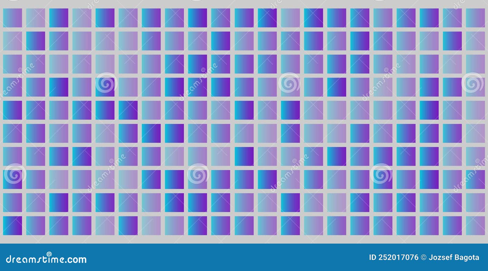 Blue Color Shades and Gradient Samples Pattern, Geometric Mosaic ...