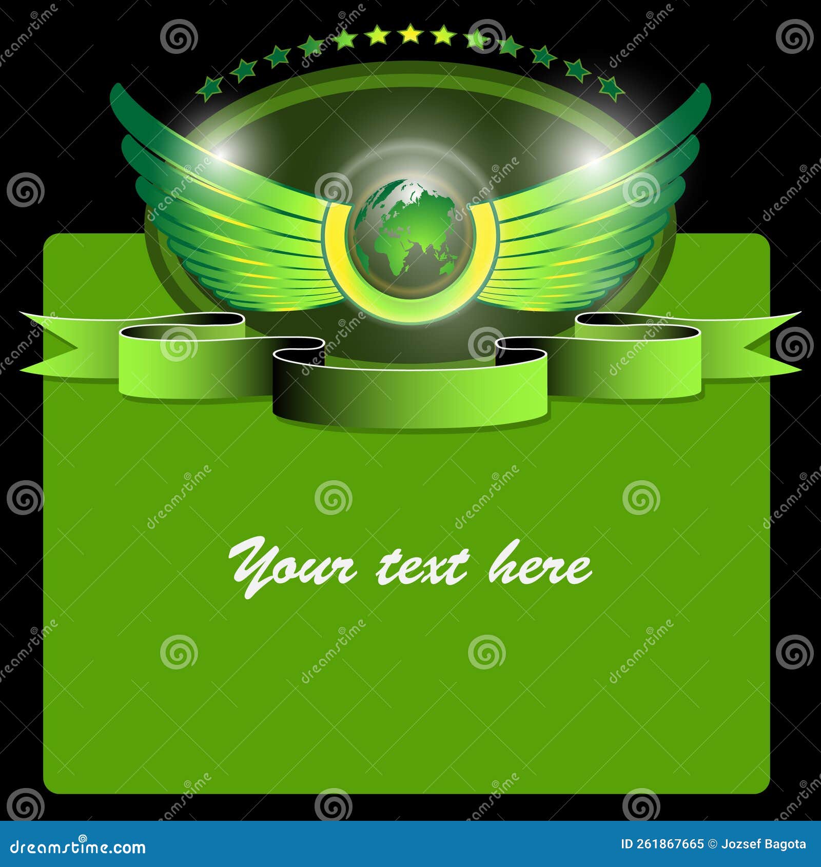 Winged World - Banner Concept Stock Vector - Illustration of banner ...